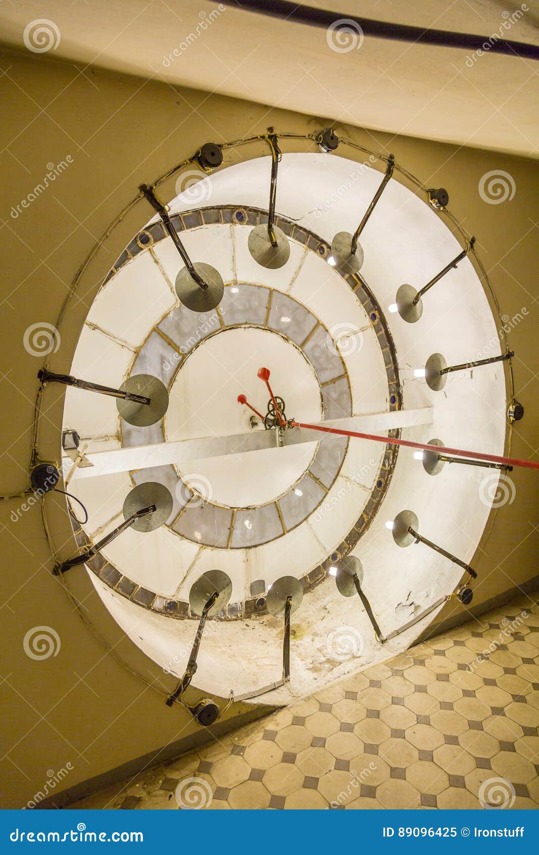 Inside the tower clock stock image. Image of precision - 89096425