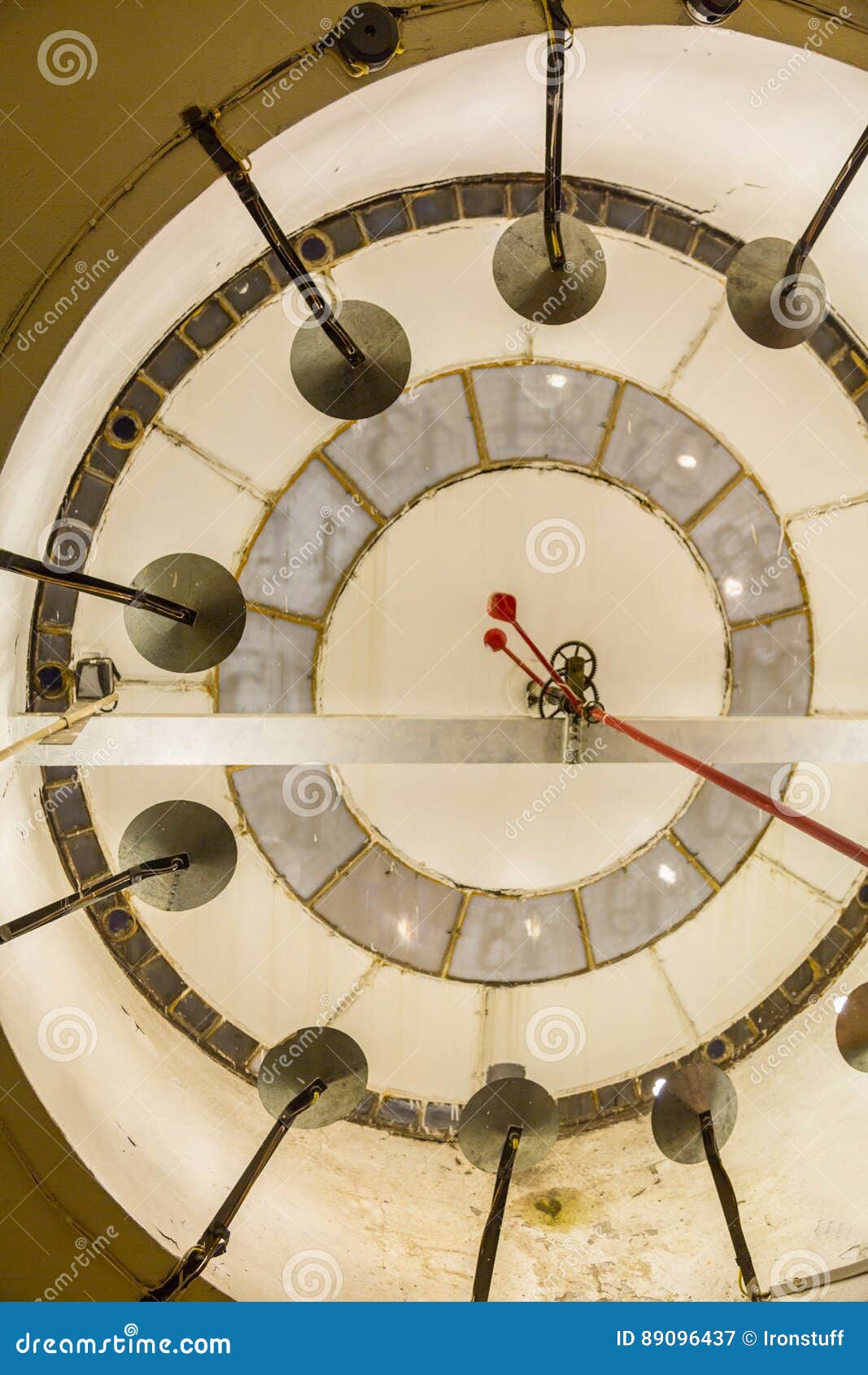 Inside the tower clock stock image. Image of precision - 89096437