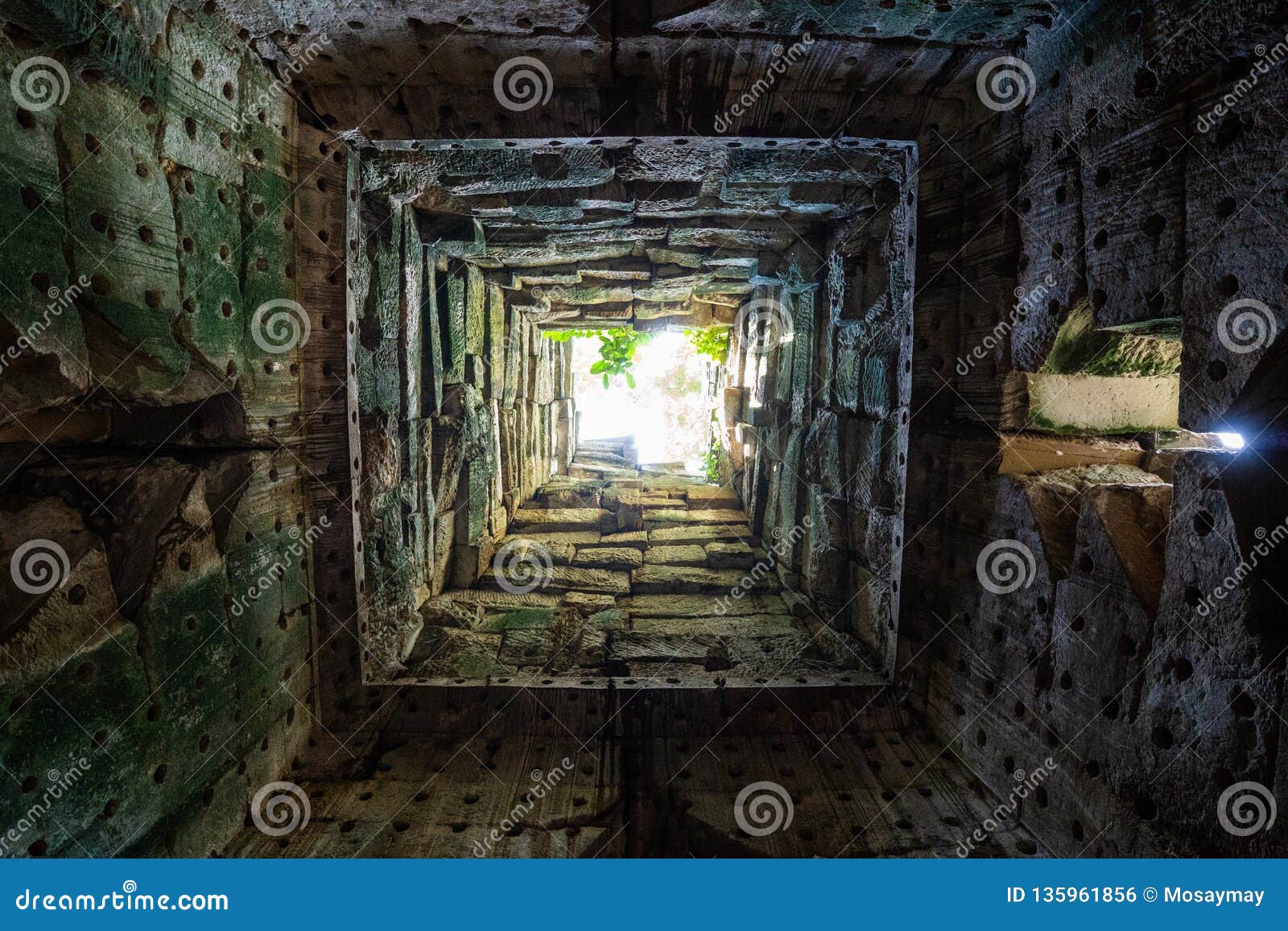 Inside Tower at Ta Prohm Temple Stock Photo - Image of thom, landmark ...