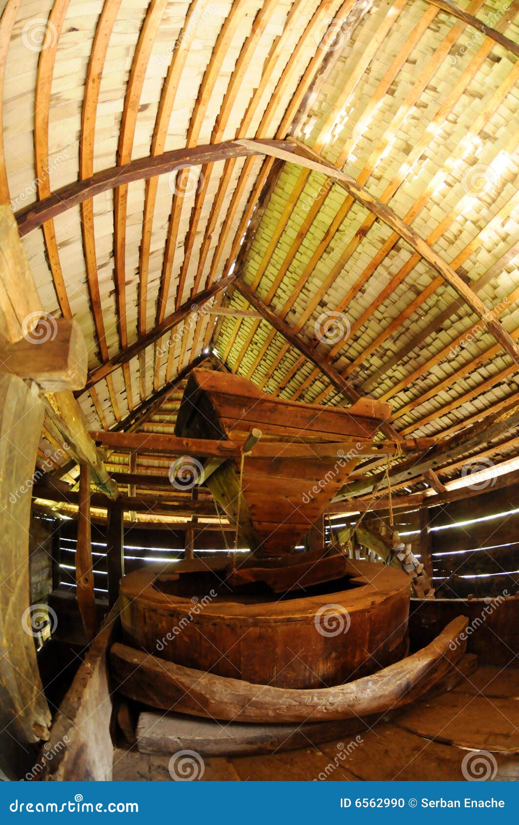 Inside Traditional Windmill Stock Photo - Image of inside, windmill ...