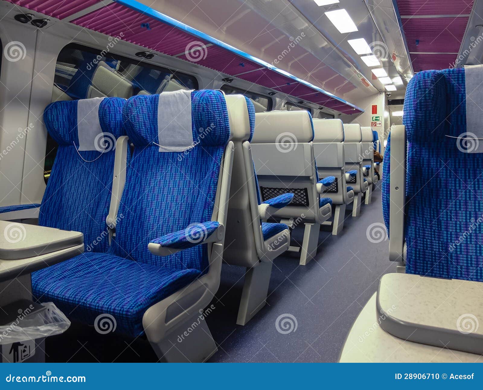 Inside the train stock photo. Image of indoors, blue - 28906710