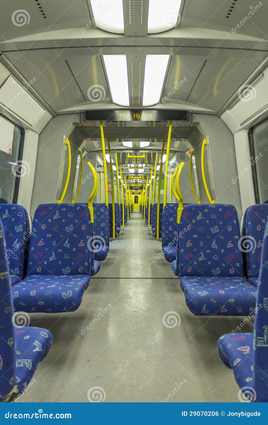 Inside of a train stock photo. Image of grey, chair, subway - 29070206