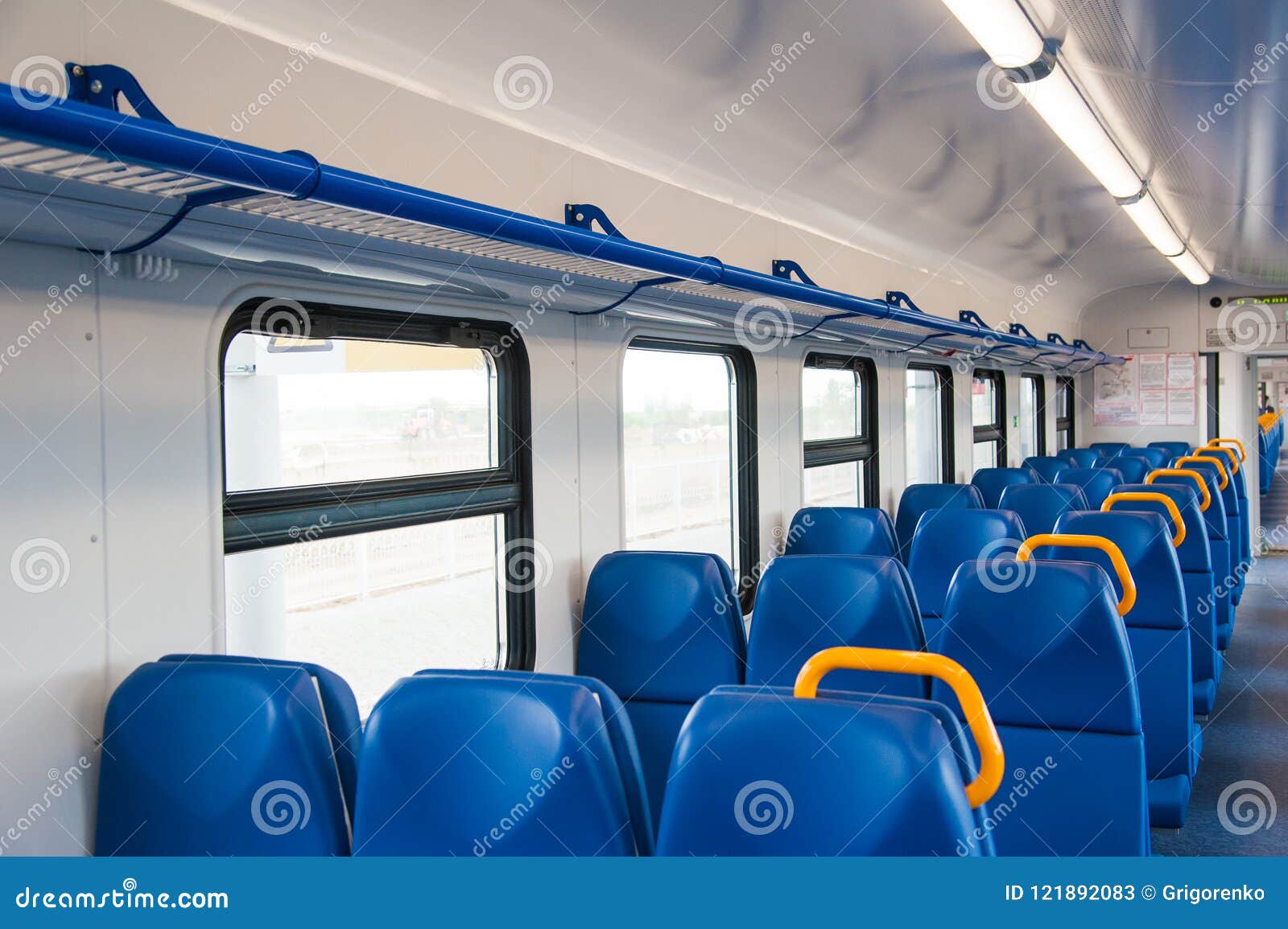 Inside the Suburban Electric Train Stock Image - Image of comfortable ...