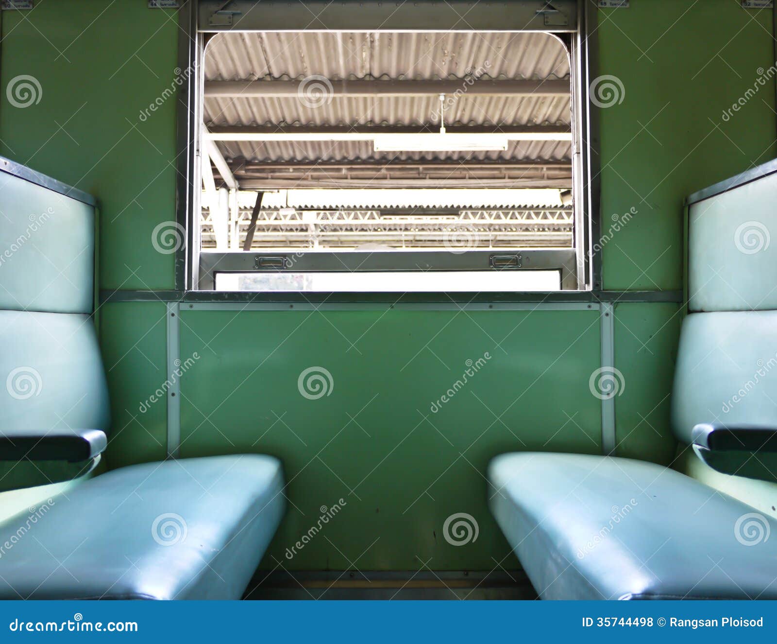 Inside train and chair stock photo. Image of passage - 35744498