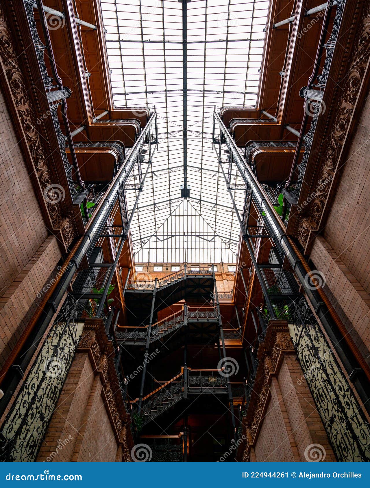 Inside of a Train Station with Amazing Architecture and Sun Beams Stock ...
