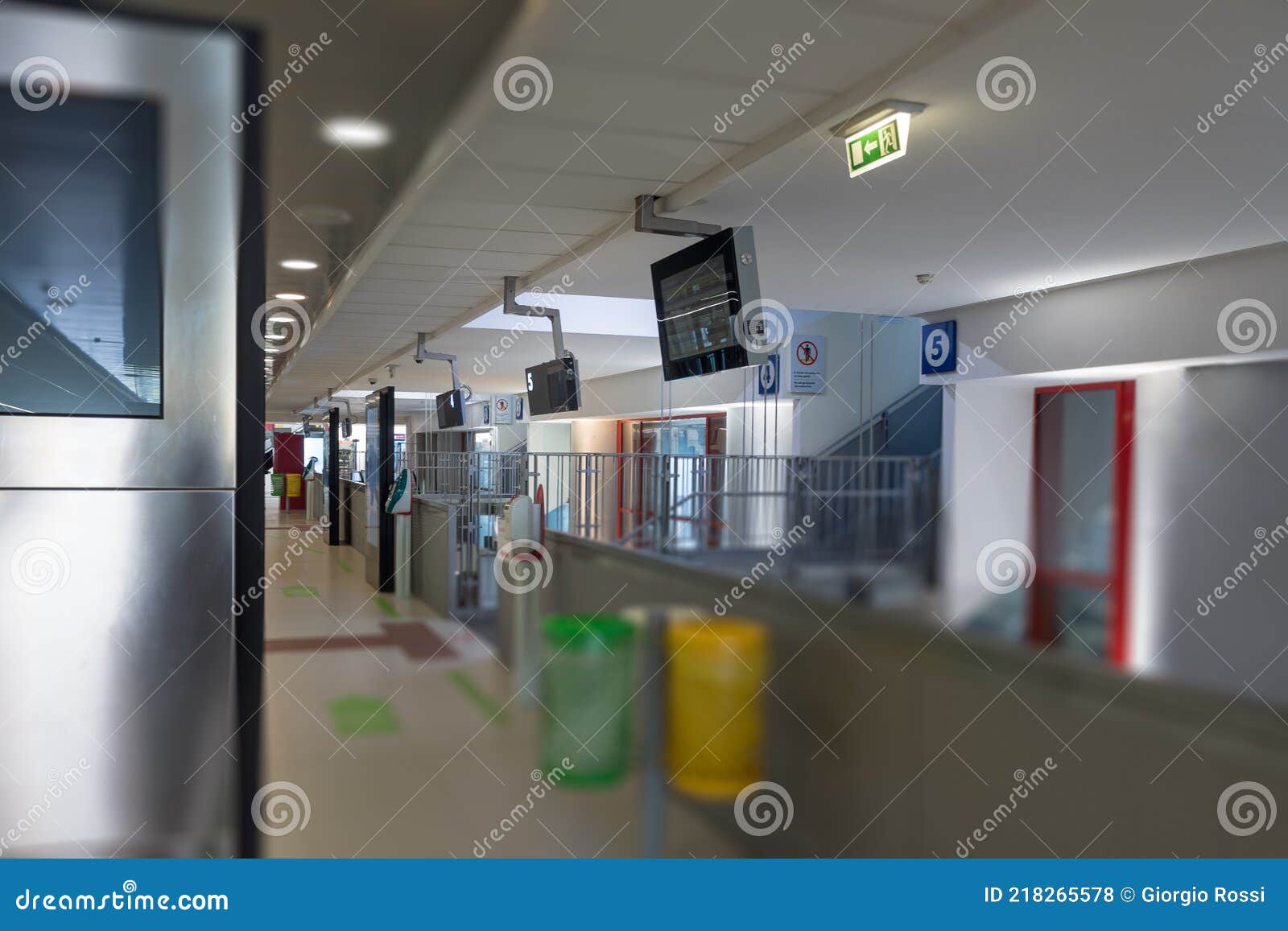 Inside Train Station: Empty Aisle of Parma Public Train Station, Italy ...