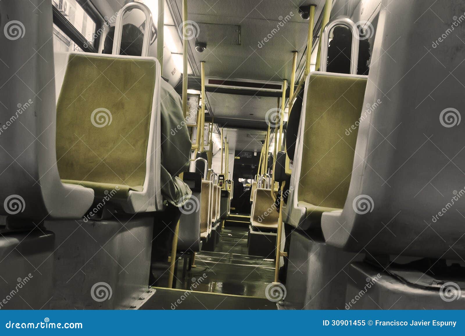Inside a tram stock image. Image of seat, tram, metro - 30901455