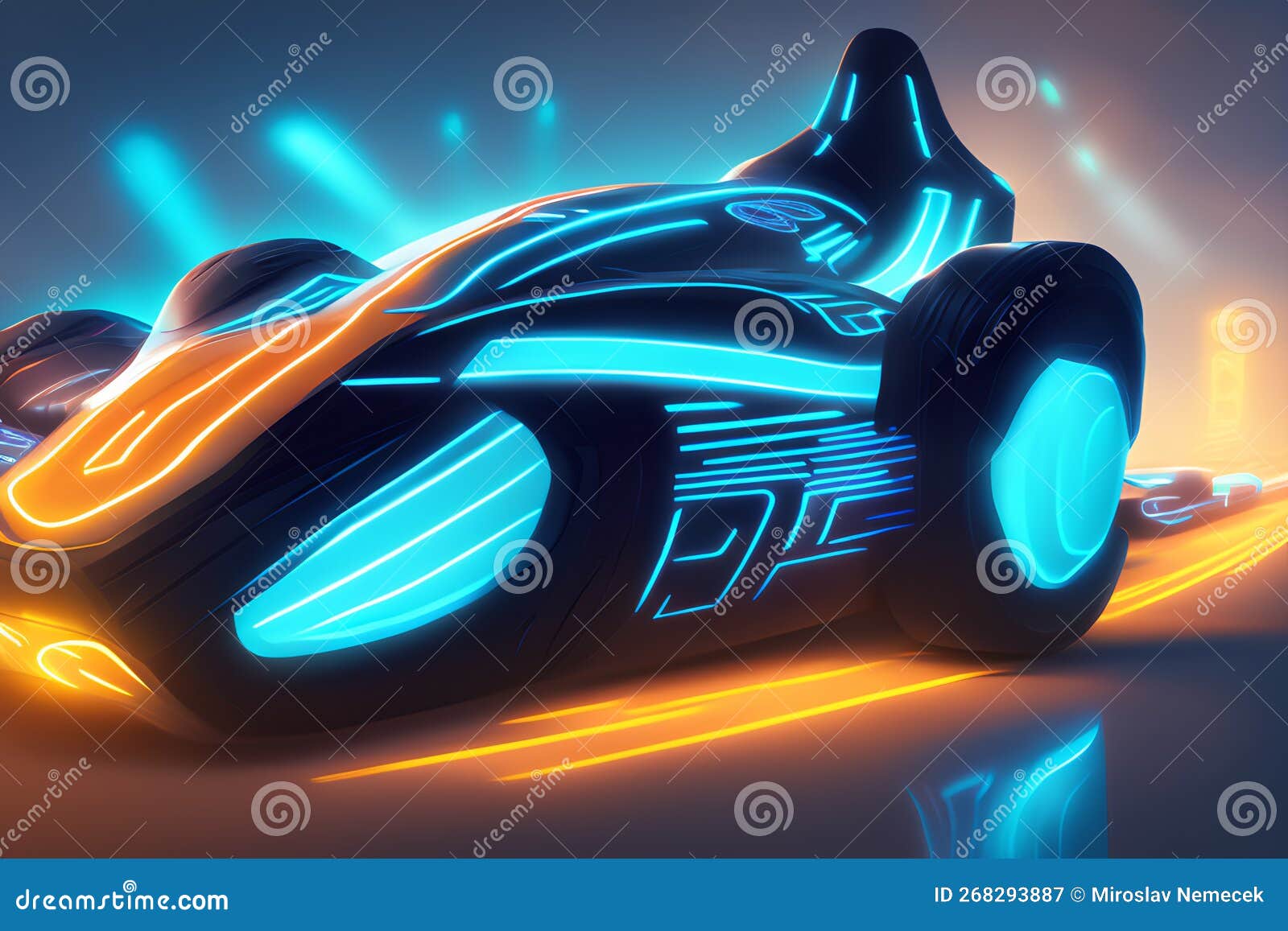 Inside the Tron, Generative AI Illustration Stock Illustration ...