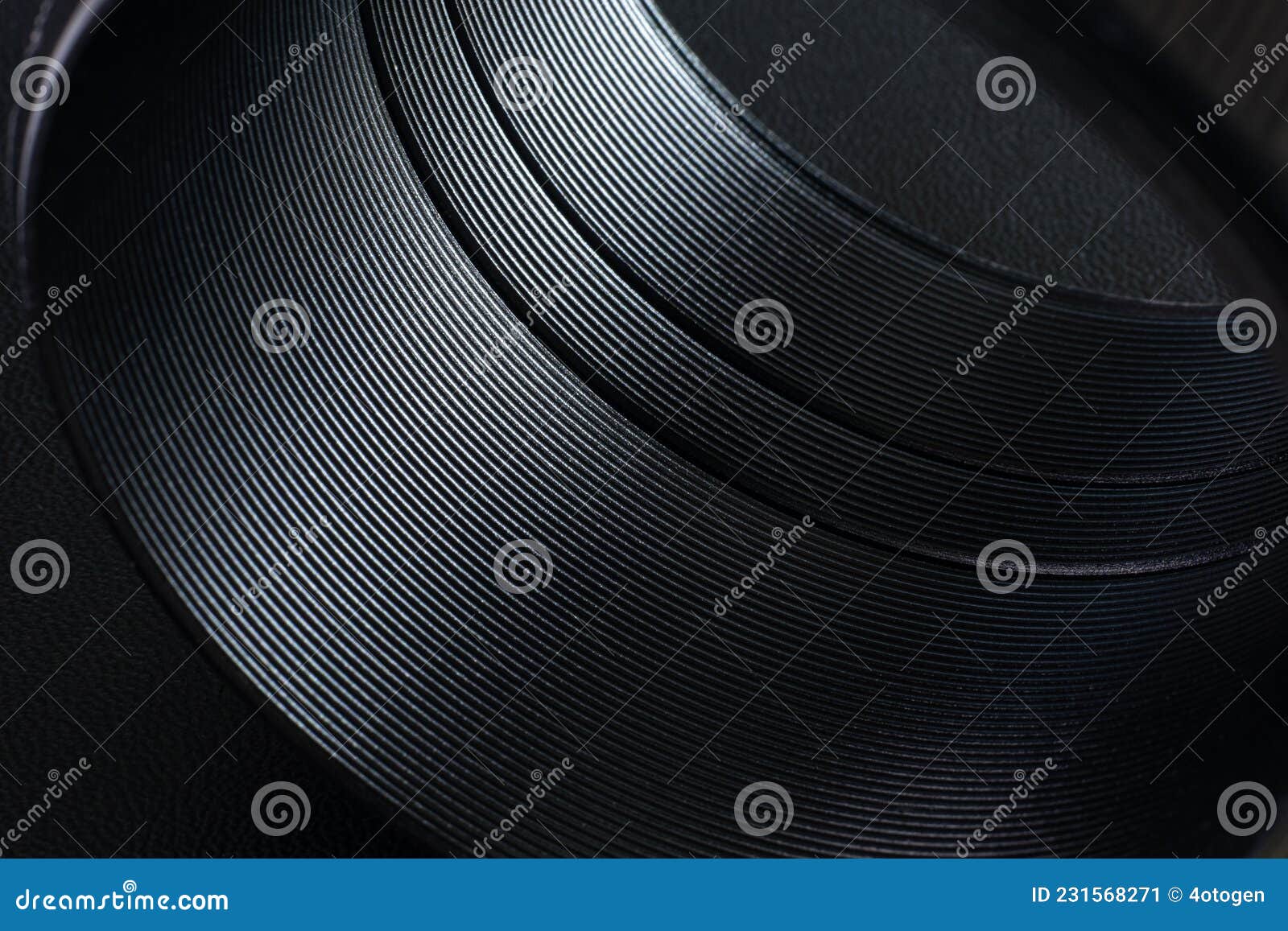 The Inside of the Tube with Threaded. Stock Image - Image of background ...