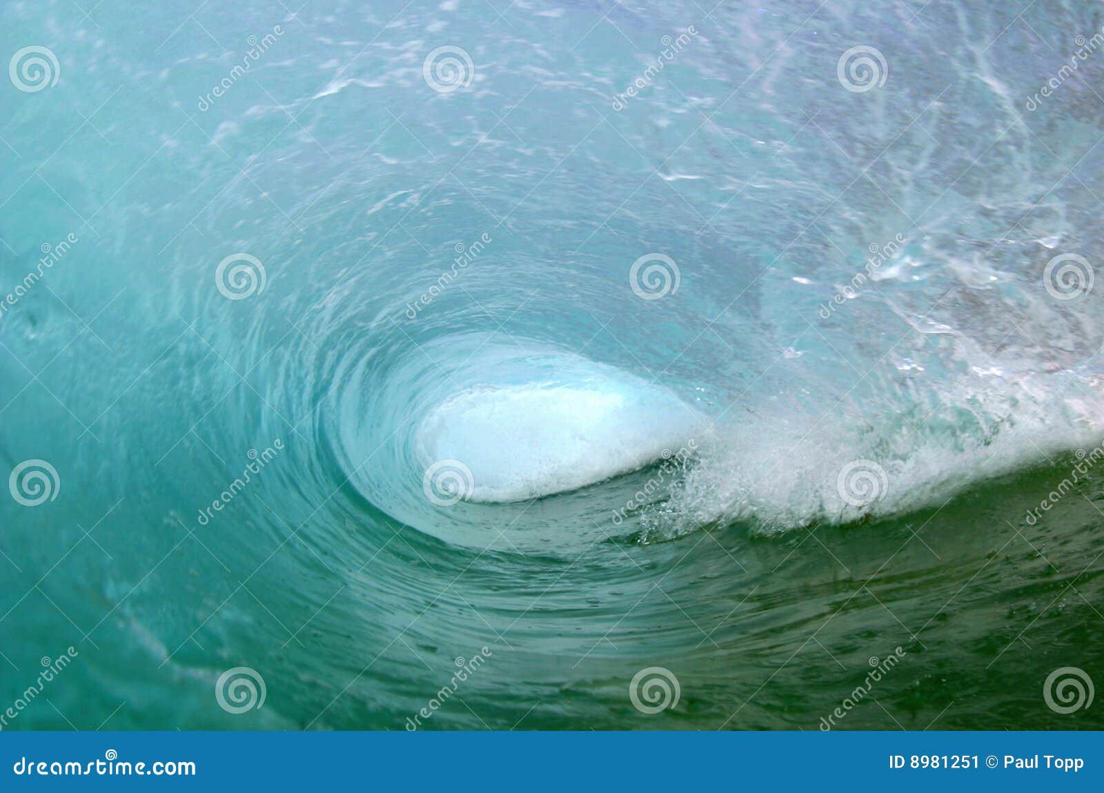 Inside a Tubing Ocean Wave stock image. Image of hawaiian - 8981251