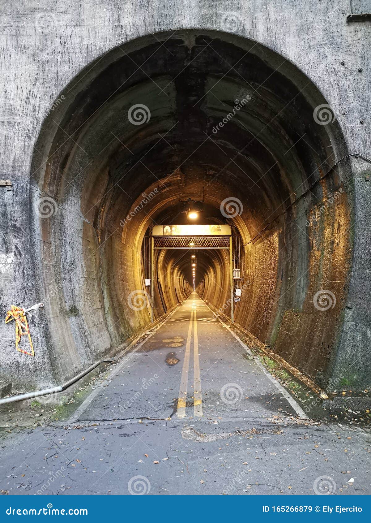 Inside of the tunnel stock image. Image of tunnel, lights - 165266879
