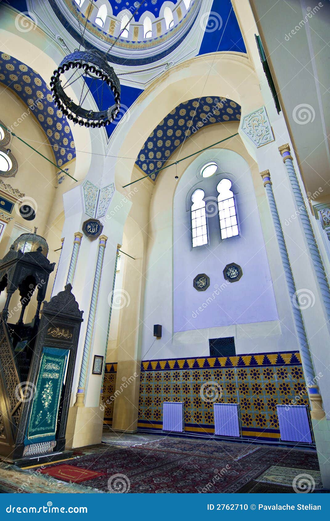 Inside of Turkish mosque stock photo. Image of indoors - 2762710