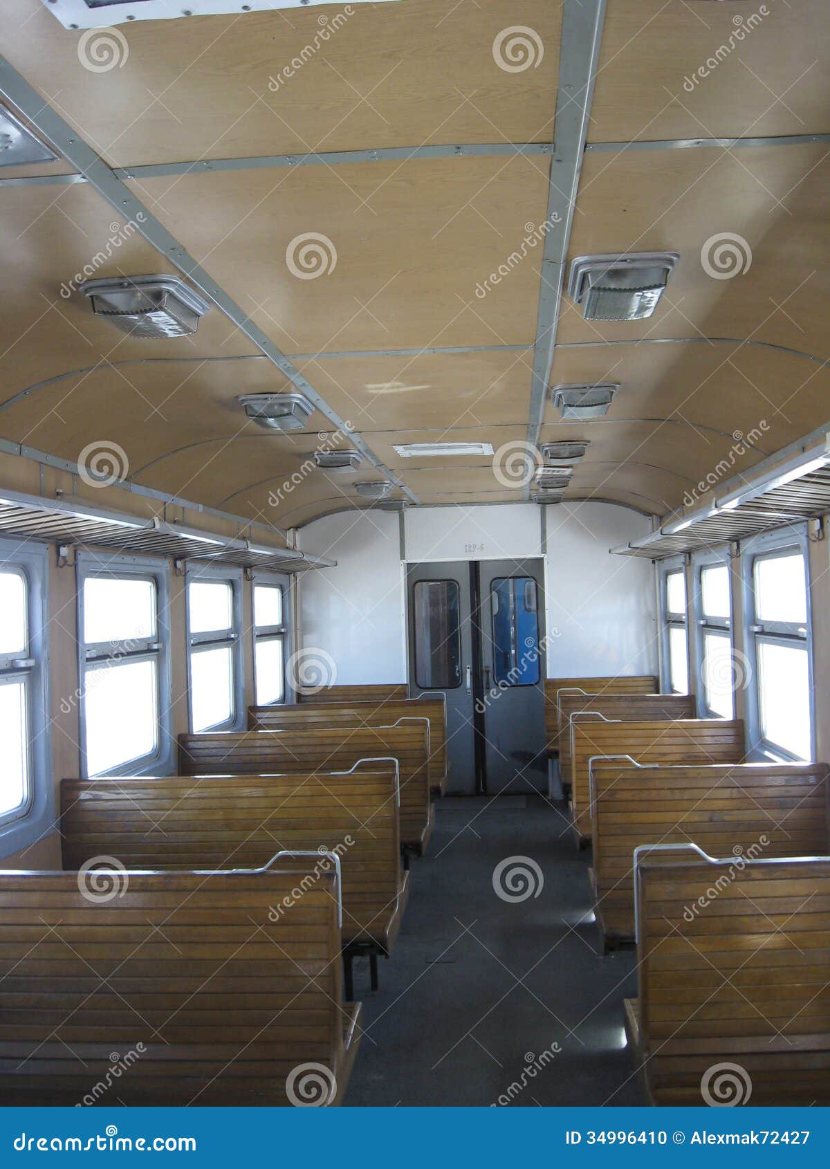 Inside of Ukrainian Carriage of Electric Train Stock Photo - Image of ...