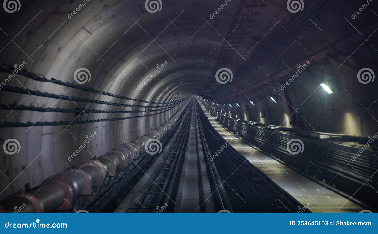 Inside of the Underground Metro Network Stock Image - Image of ...