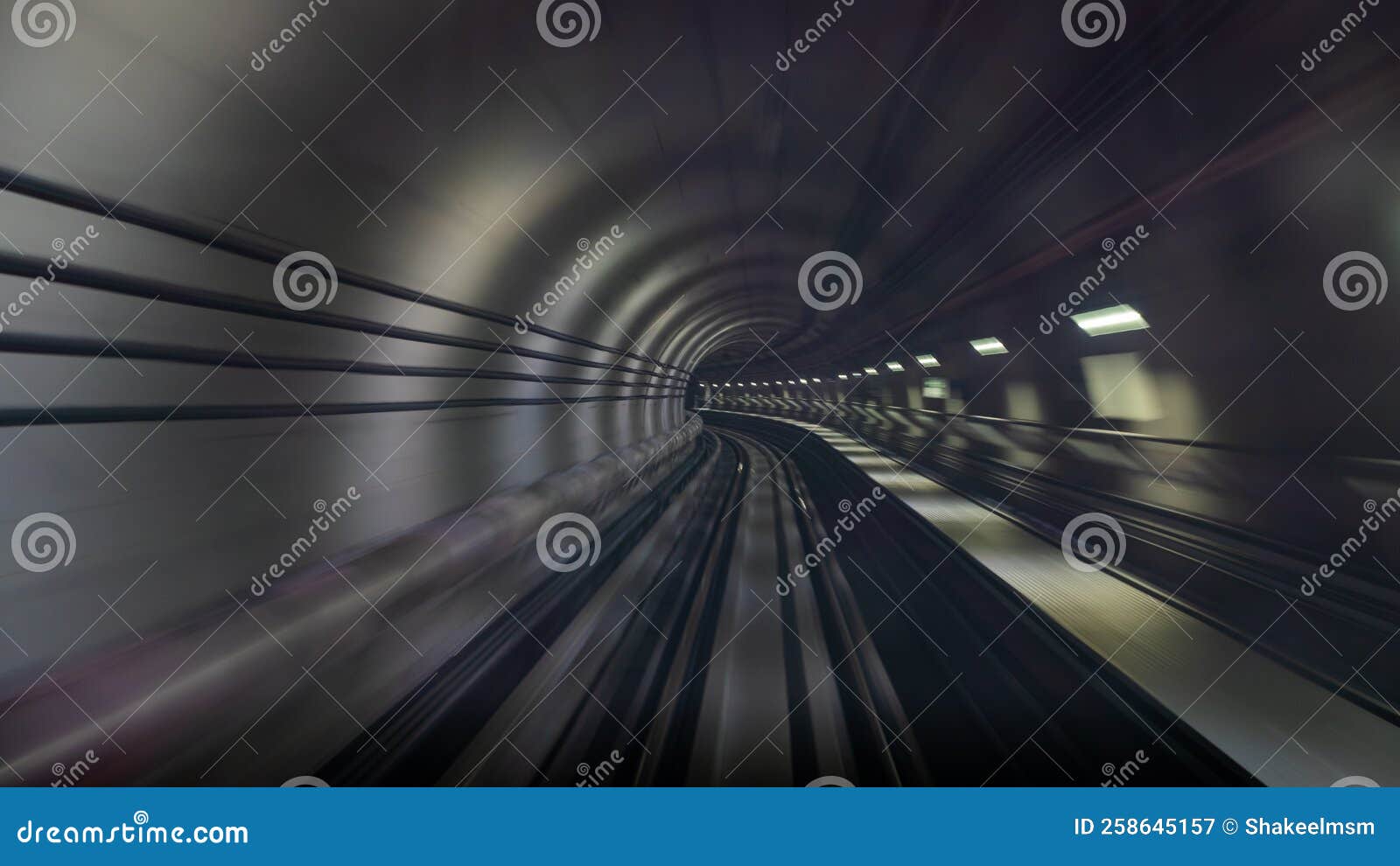 Inside of the Underground Metro Network Stock Image - Image of modern ...