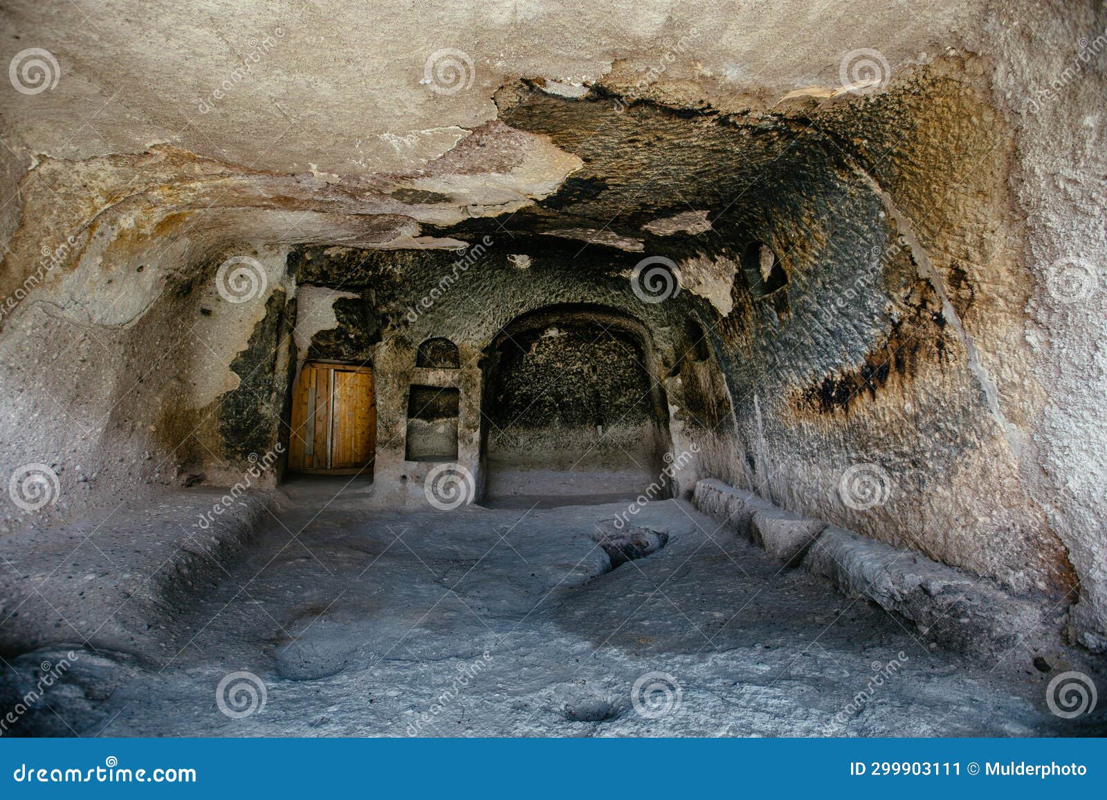 Inside Vardzia Cave Monastery in Georgia Stock Image - Image of ...