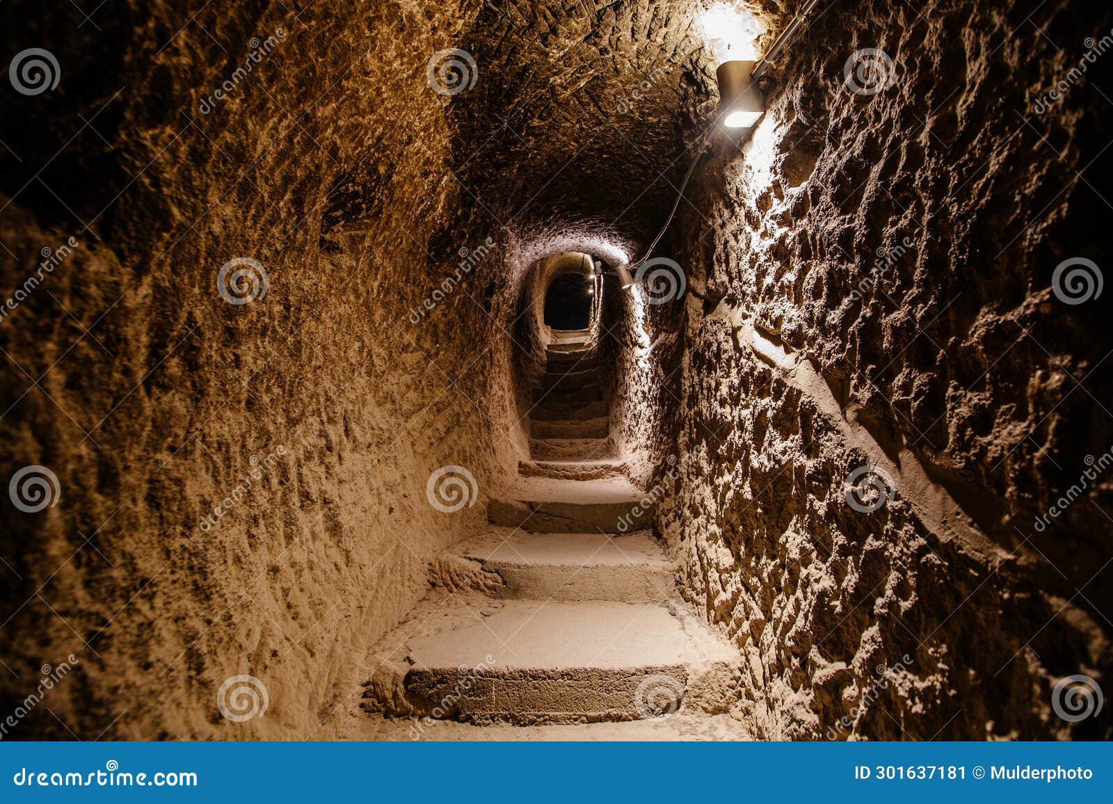 Inside Vardzia Cave Monastery in Georgia Stock Image - Image of ...