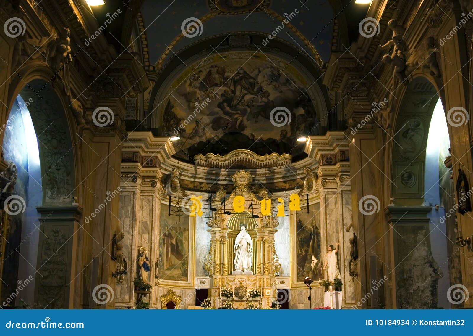 Inside Very Old Classical Christian Church Editorial Stock Image ...