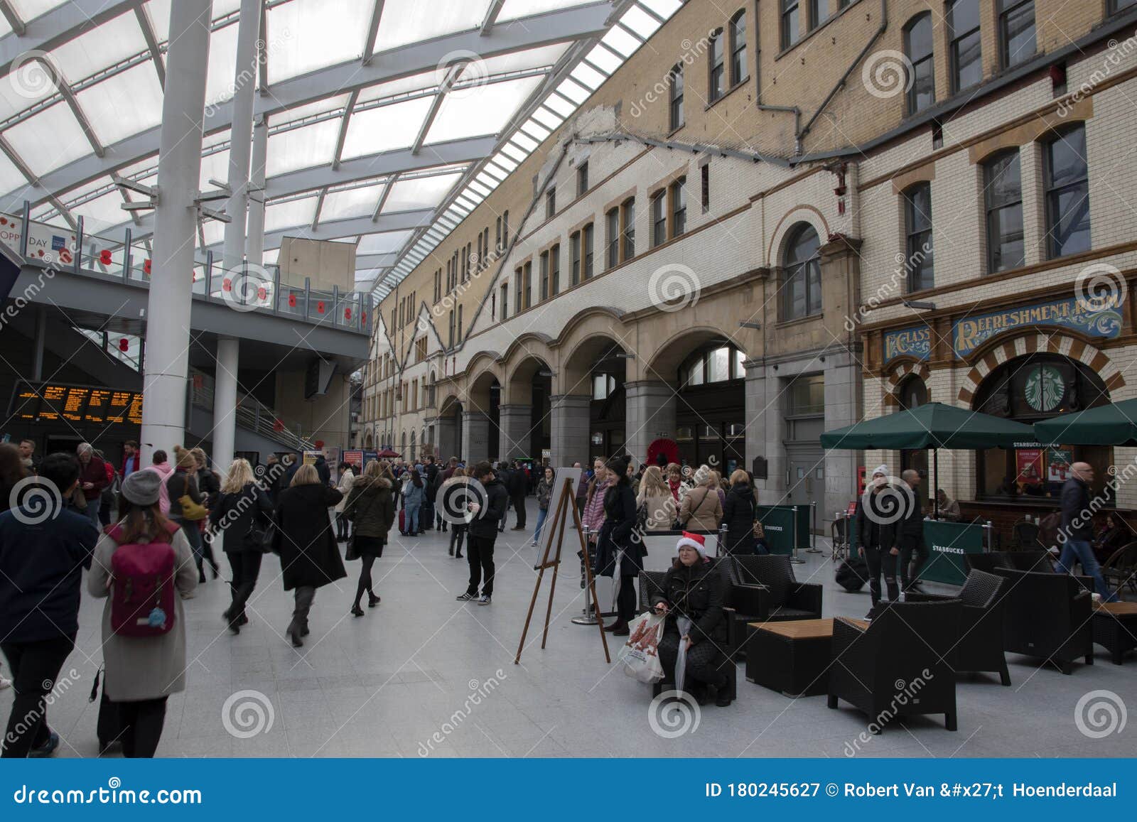 Inside Victoria Station Manchester England 2019 Editorial Photography ...