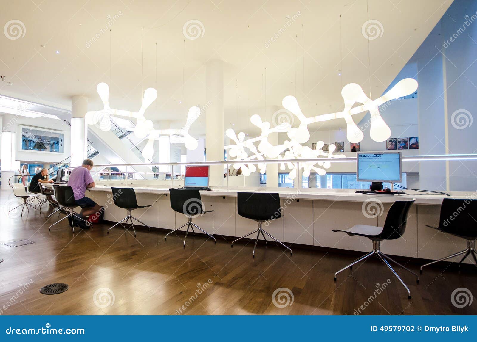 Inside View of Amsterdam Central Library Editorial Photography - Image ...