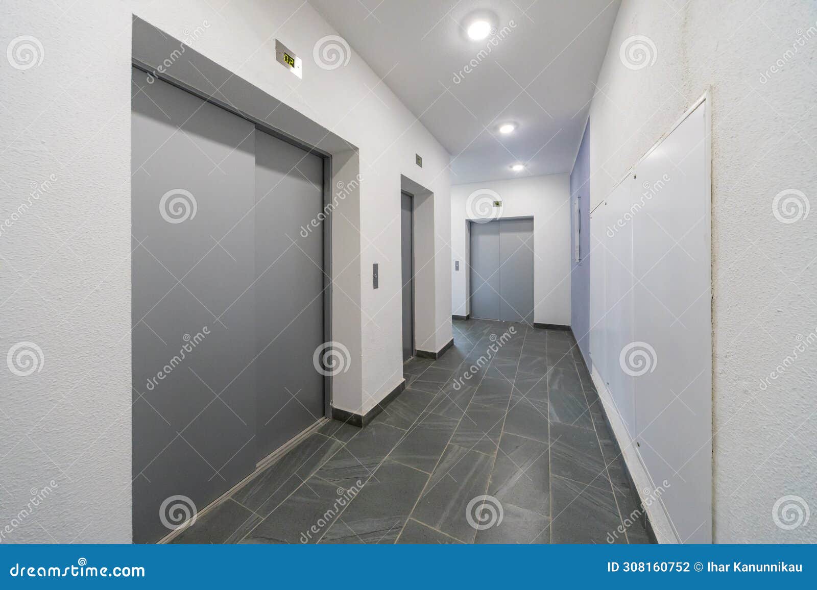 Inside View of an Apartment Building Entrance Stock Photo - Image of ...