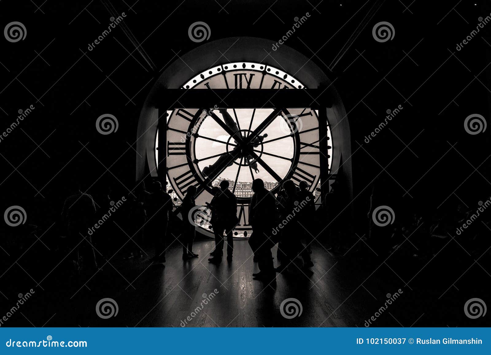 Inside View of the Clock of Orsay Museum in Paris Editorial Photography ...