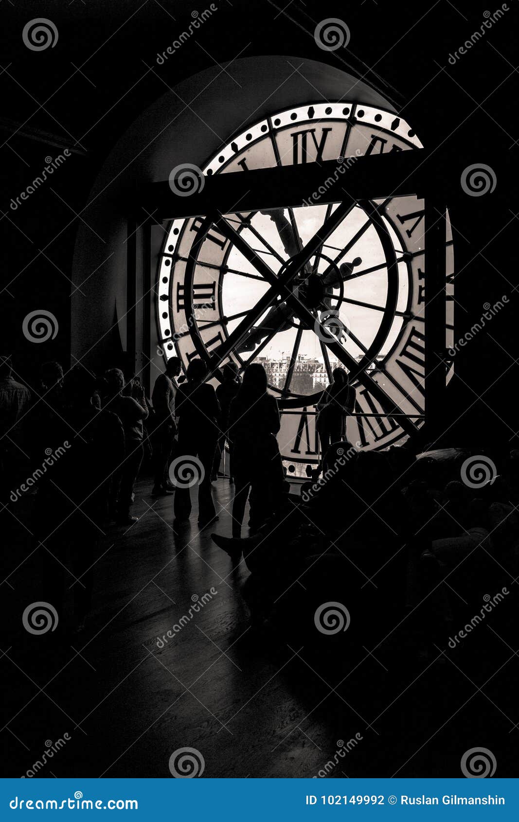 Inside View of the Clock of Orsay Museum in Paris Editorial Photography ...