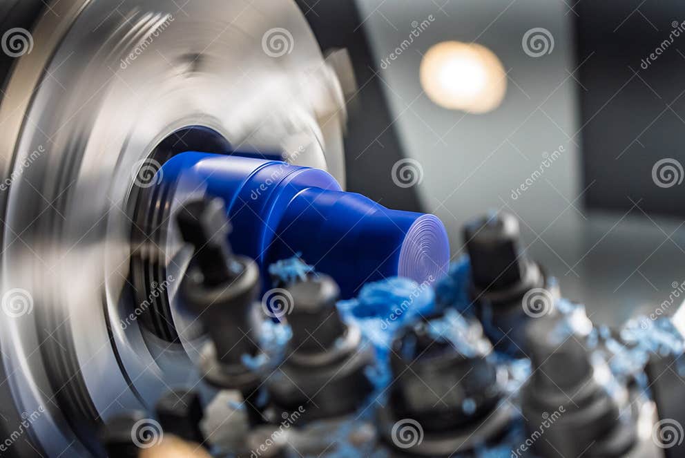 Inside View of a Cnc Machine. CNC Lathe Interior.Cnc Machine. the CNC ...