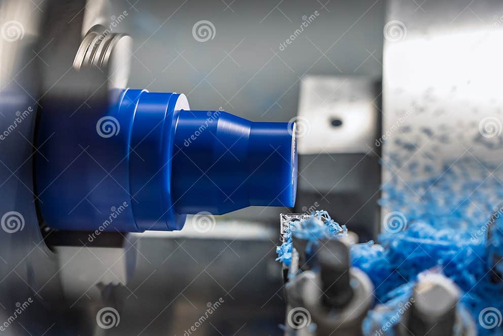 Inside View of a Cnc Machine. CNC Lathe Interior.Cnc Machine. the CNC ...