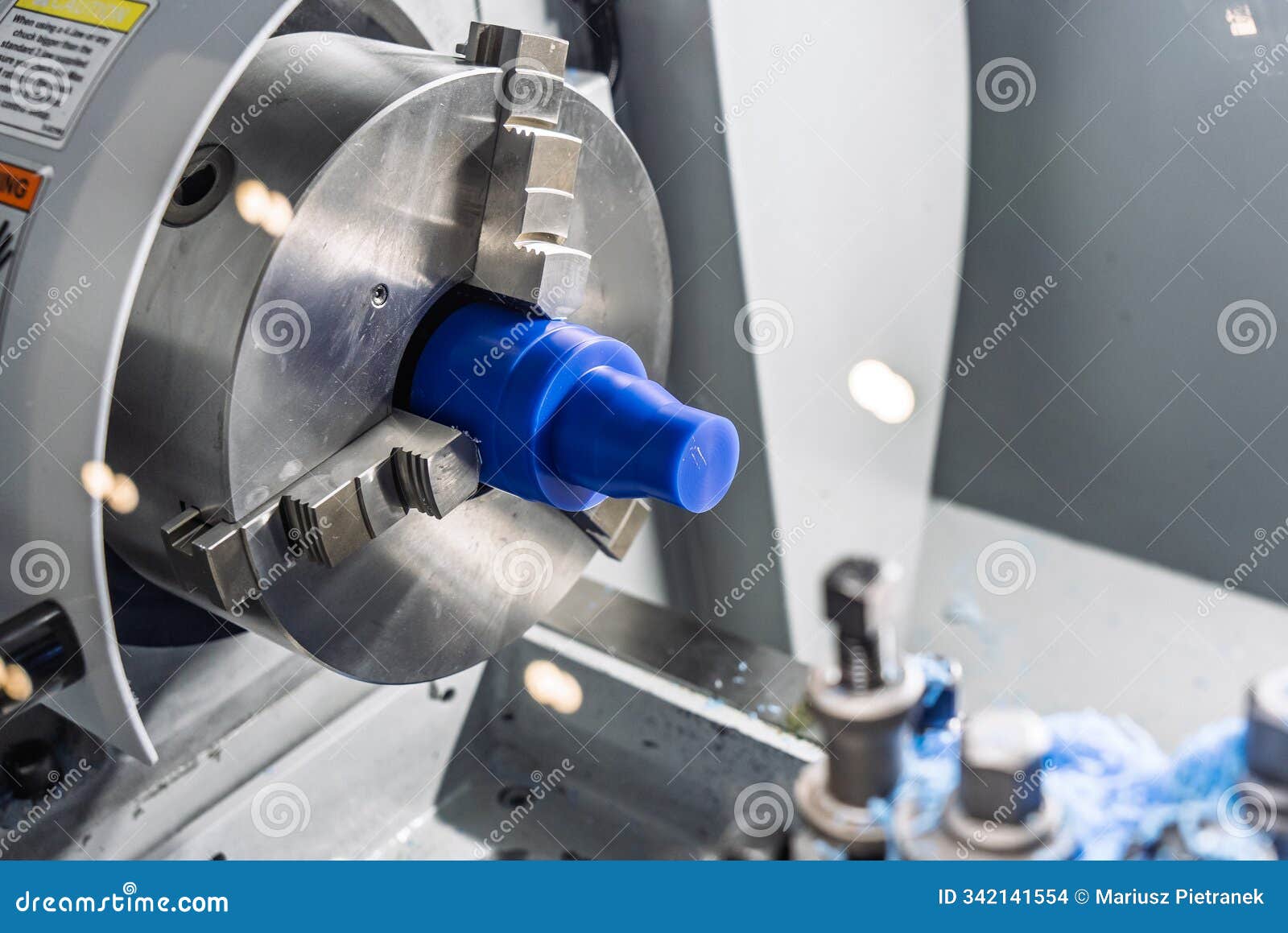 Inside View of a Cnc Machine. CNC Lathe Interior.Cnc Machine. the CNC ...