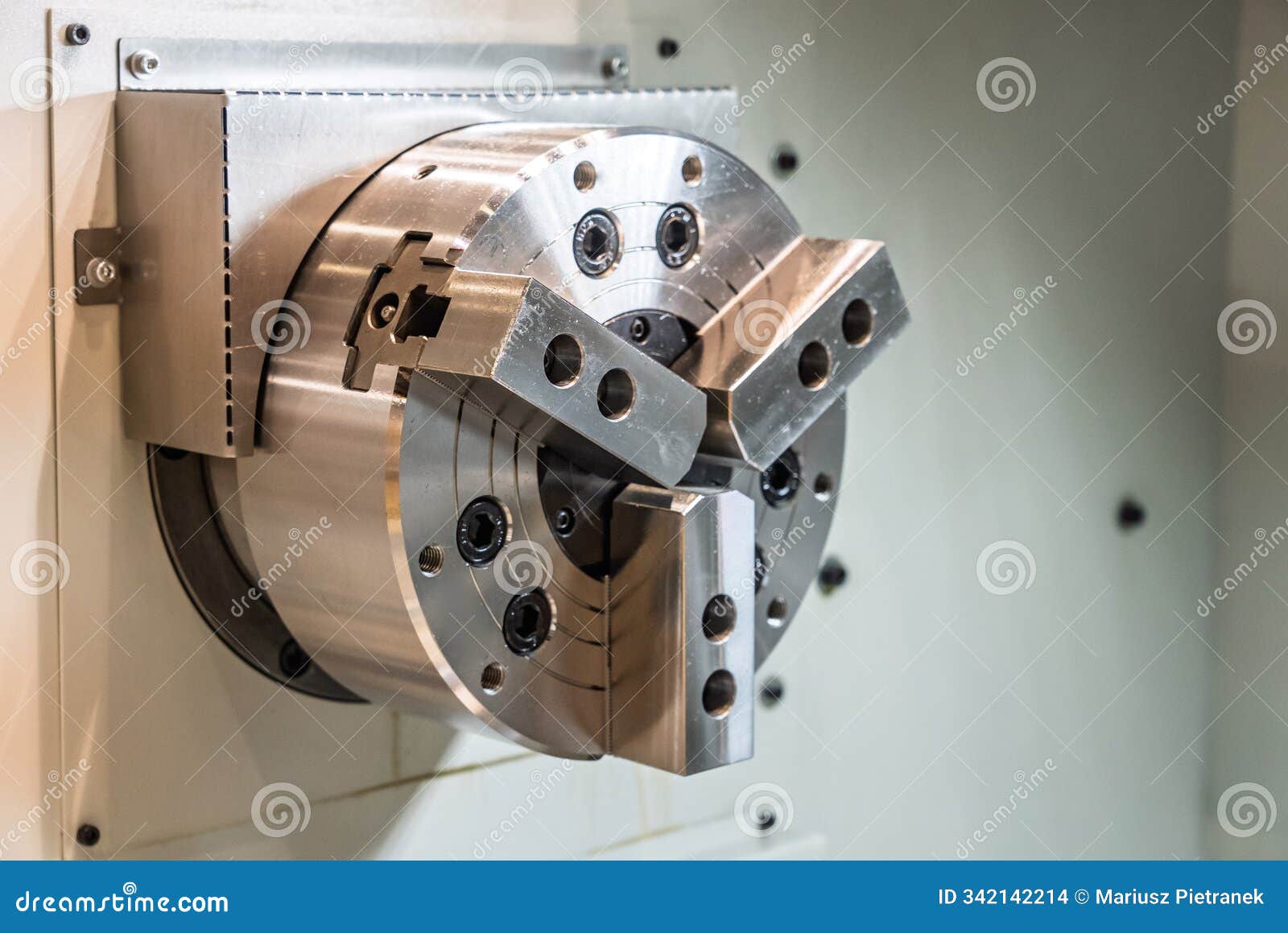 Inside View of a Cnc Machine. CNC Lathe Interior.Cnc Machine. the CNC ...