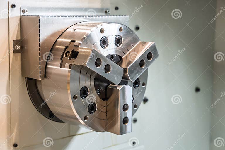 Inside View of a Cnc Machine. CNC Lathe Interior.Cnc Machine. the CNC ...