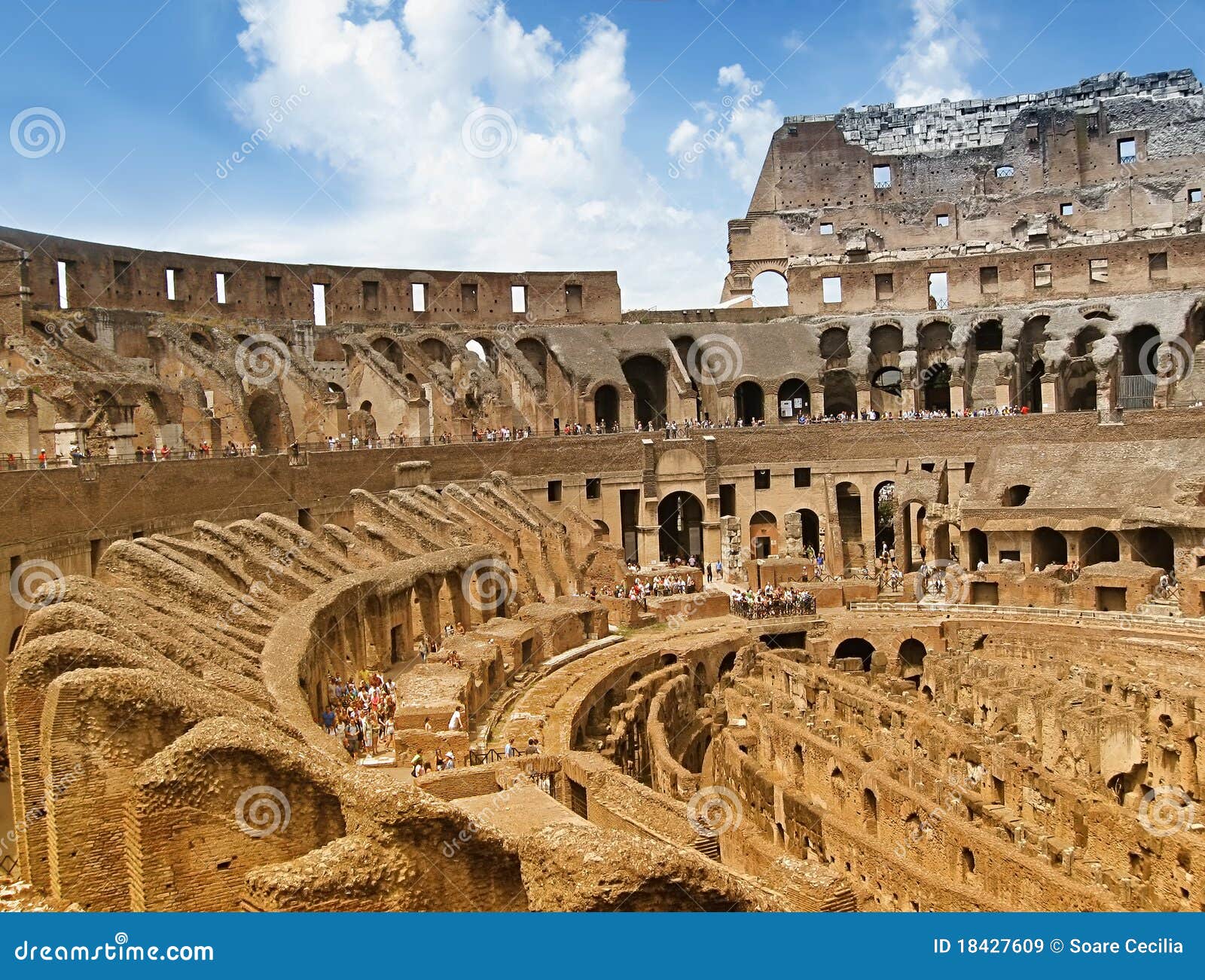 Inside view of Colosseum stock image. Image of colloseum - 18427609