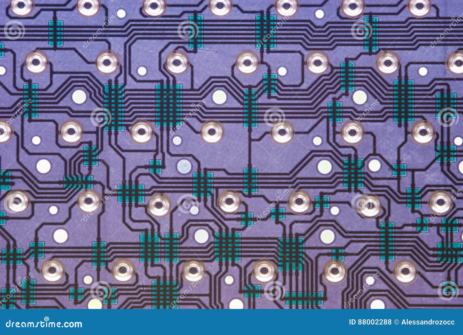 Inside View of Computer Keyboard Electronic Circuit Stock Photo - Image ...