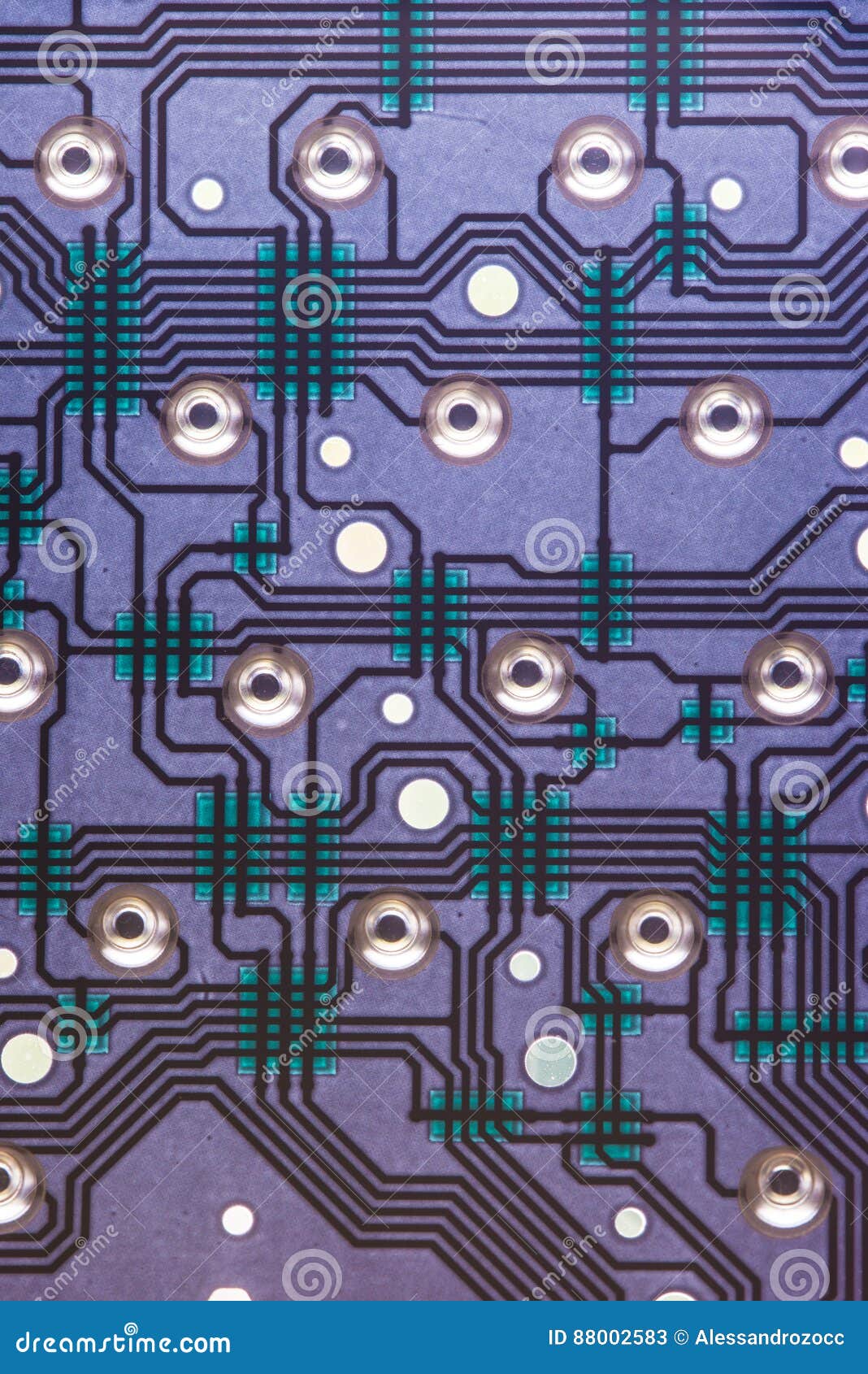 Inside View of Computer Keyboard Electronic Circuit Stock Image - Image ...