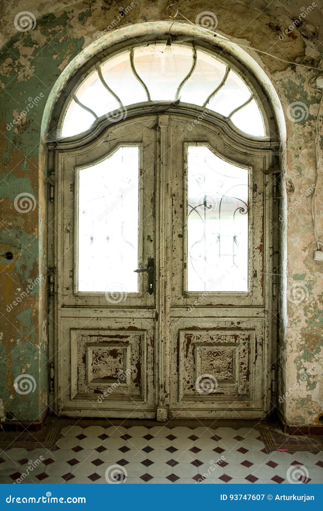 Inside View of a Deserted Run Down Building Stock Illustration ...