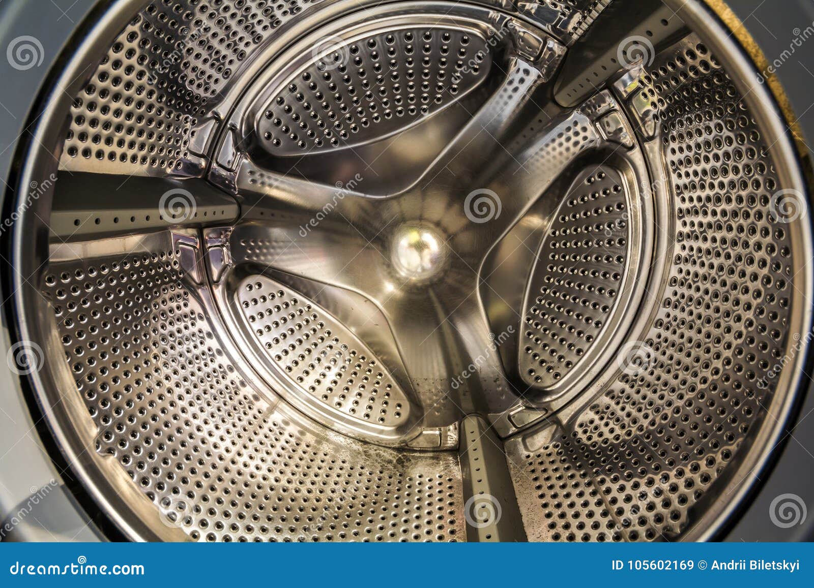 Inside View of a Drum of a Washing Machine Stock Image - Image of ...