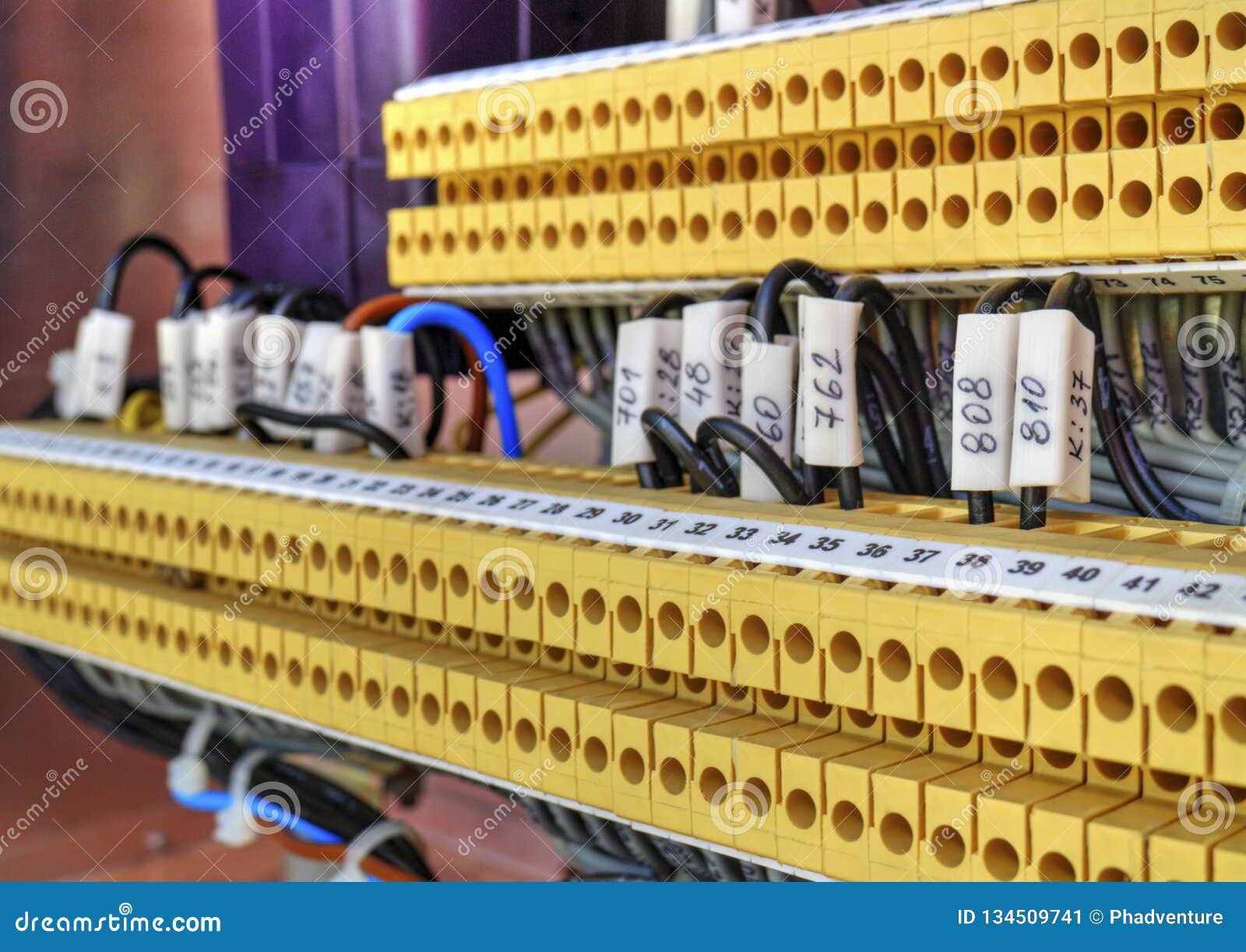 Inside View of Electrical Control Cubicle of High Voltage Disconnector ...