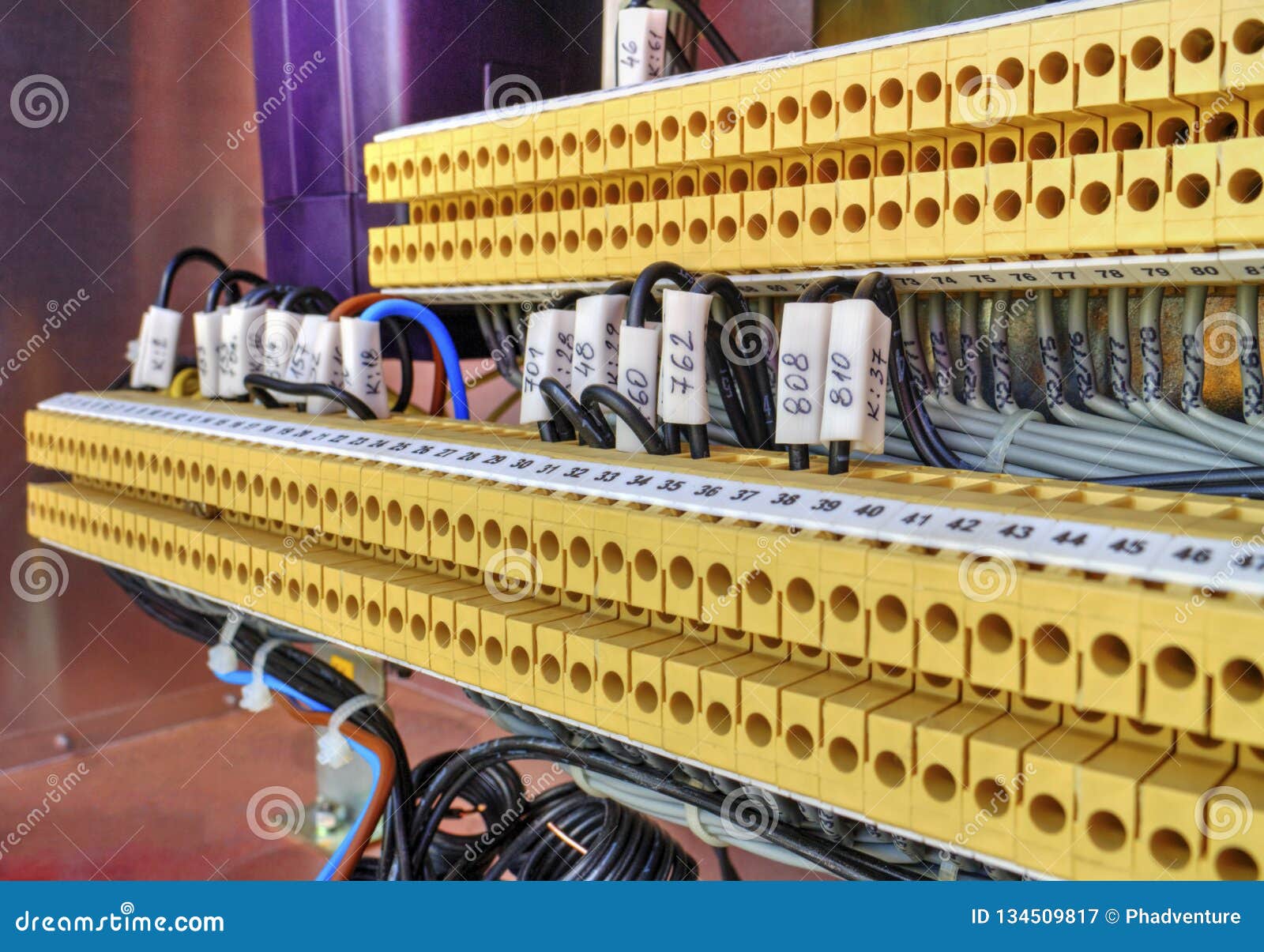 Inside View of Electrical Control Cubicle of High Voltage Disconnector ...