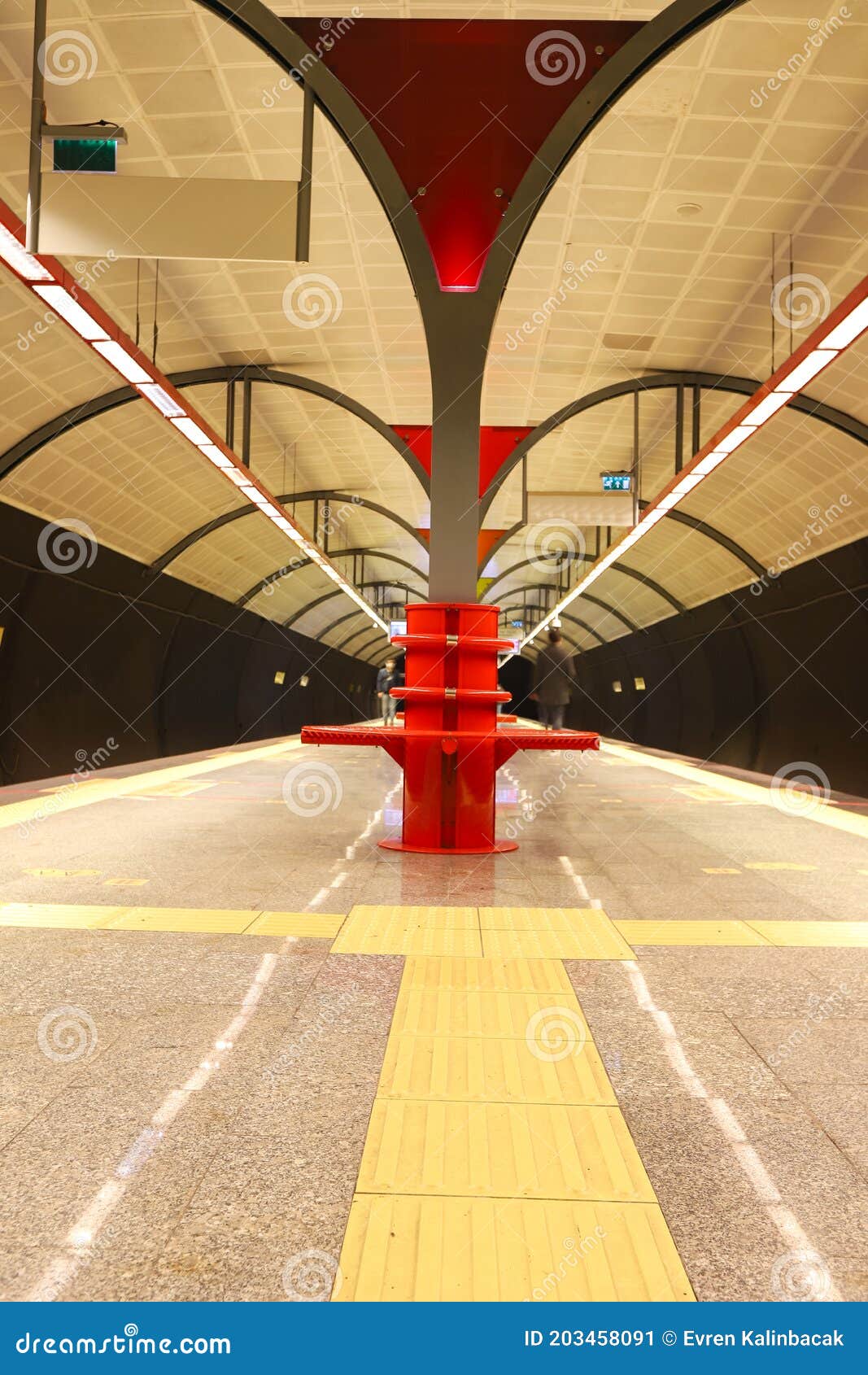 Inside of a Metro Station stock image. Image of modern - 203458091