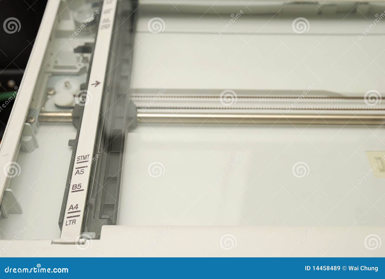 Inside View of Generic Scanner Stock Image - Image of print, scan: 14458489