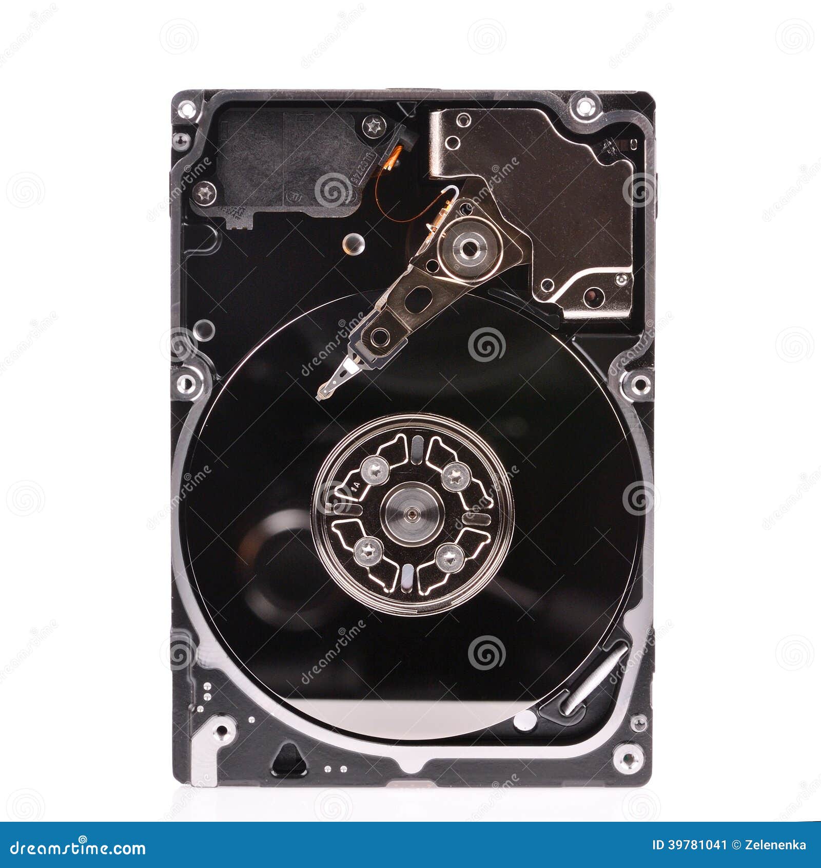 Inside View of Hard Disk Computer Stock Image - Image of disk, circle ...