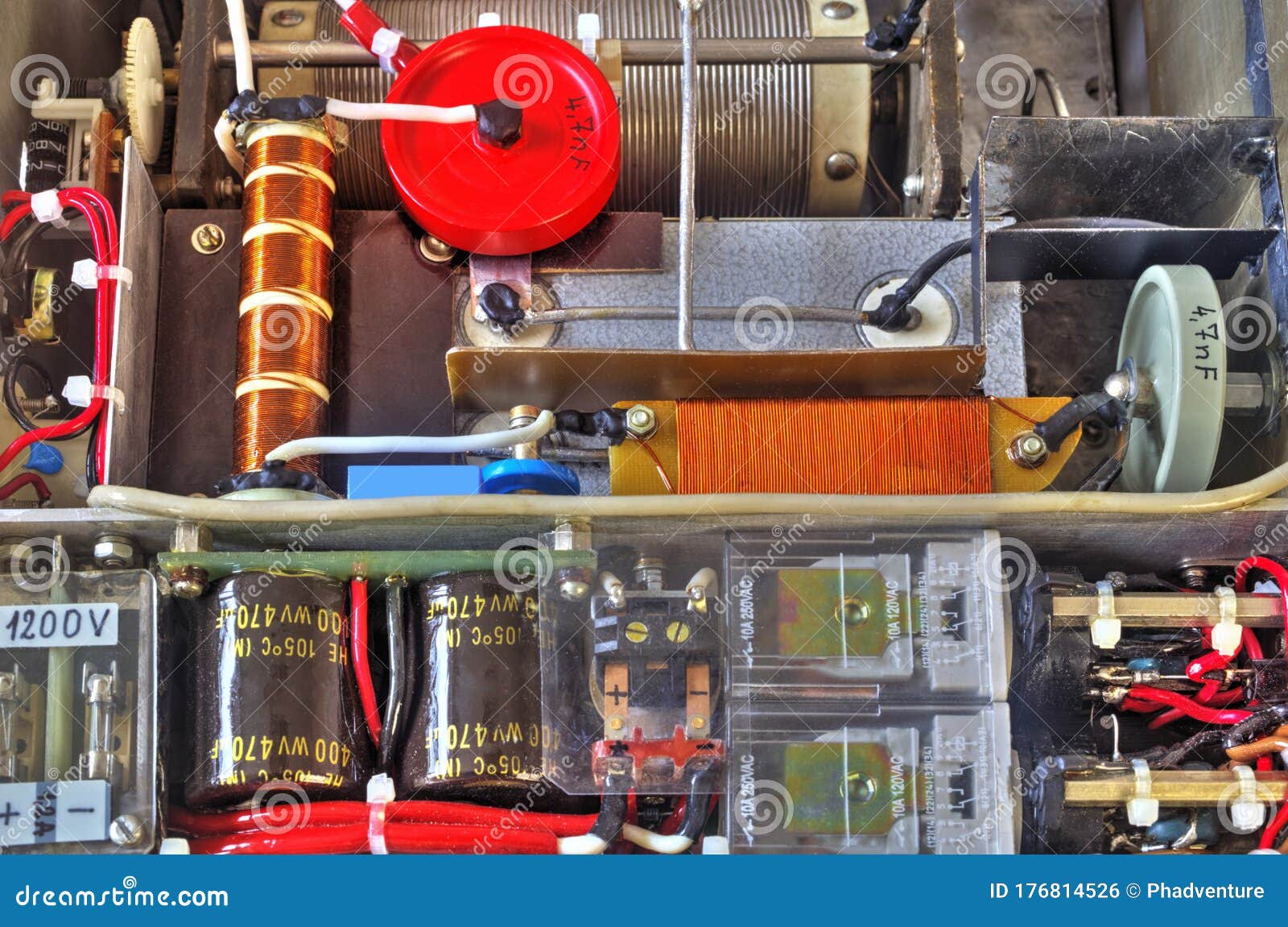 Inside View of High Frequency Power Amplifier Stock Photo - Image of ...