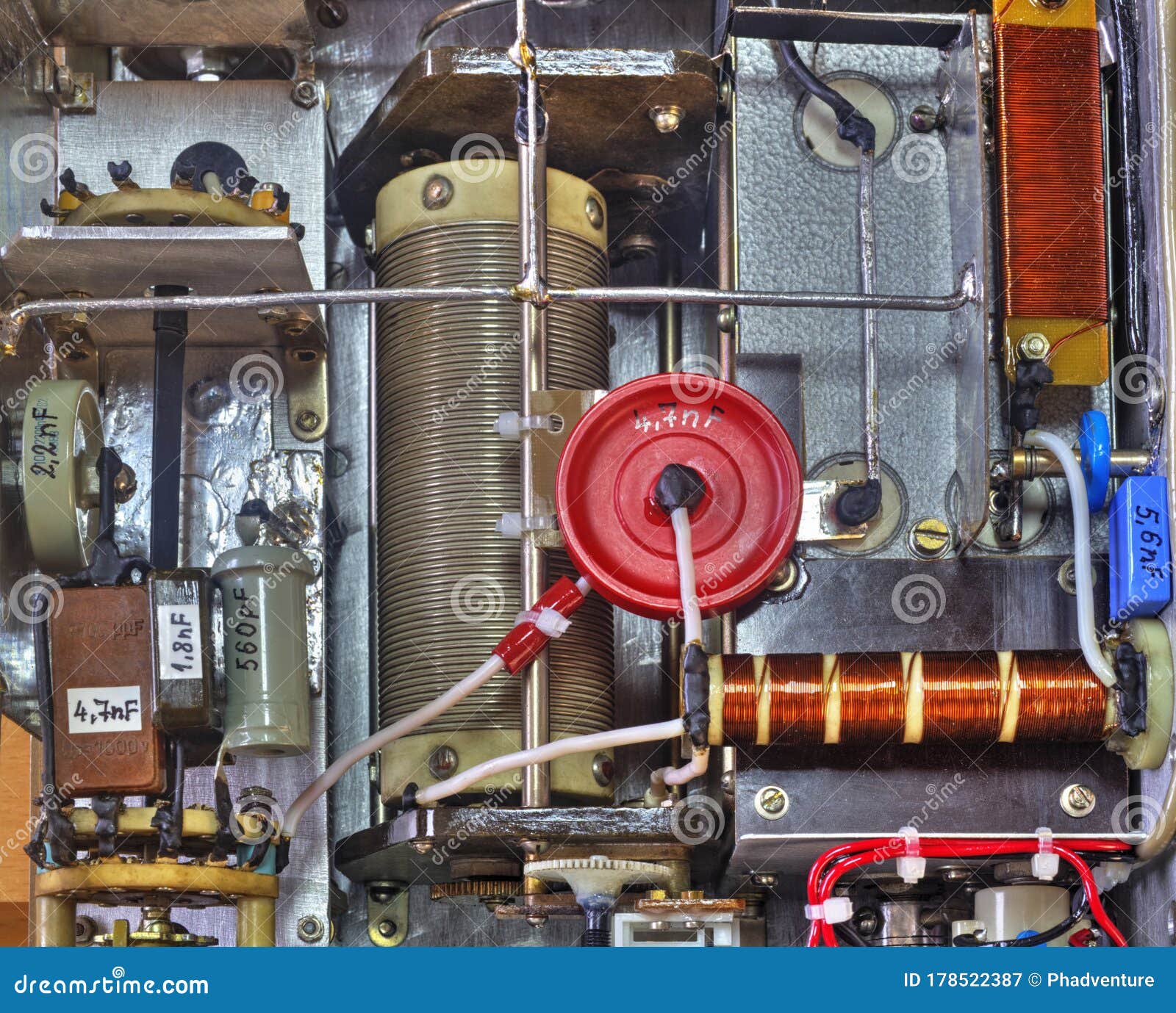 Inside View of High Frequency Power Amplifier Stock Image - Image of ...