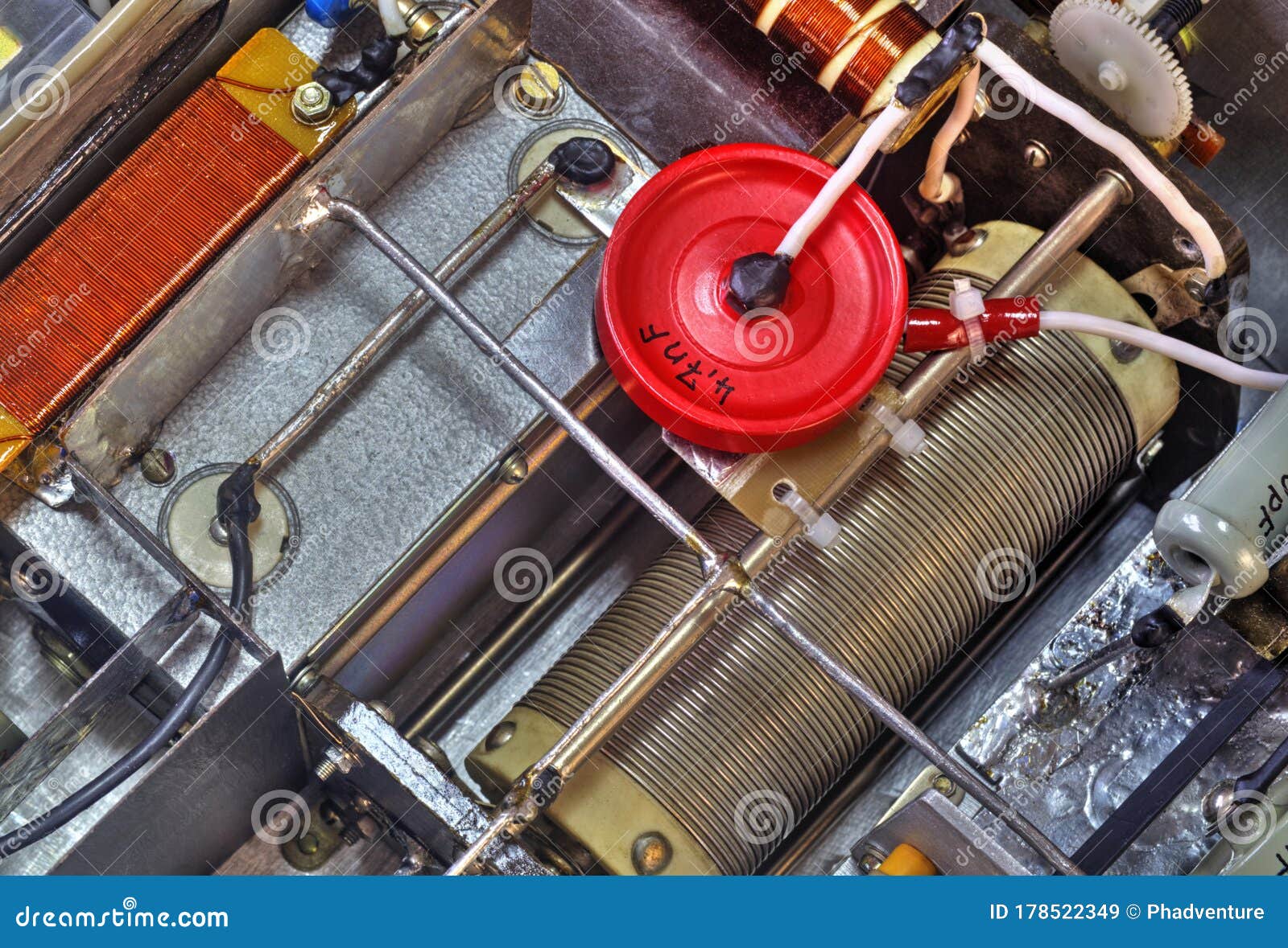 Inside View of High Frequency Power Amplifier Stock Image - Image of ...