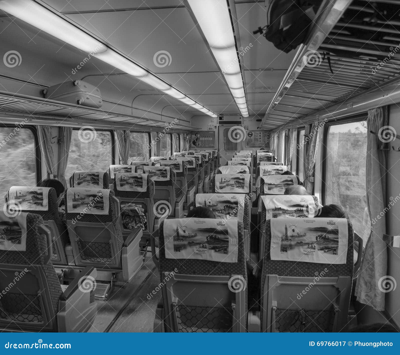 Inside View of the High Speed Train in Taipei, Taiwan Editorial ...
