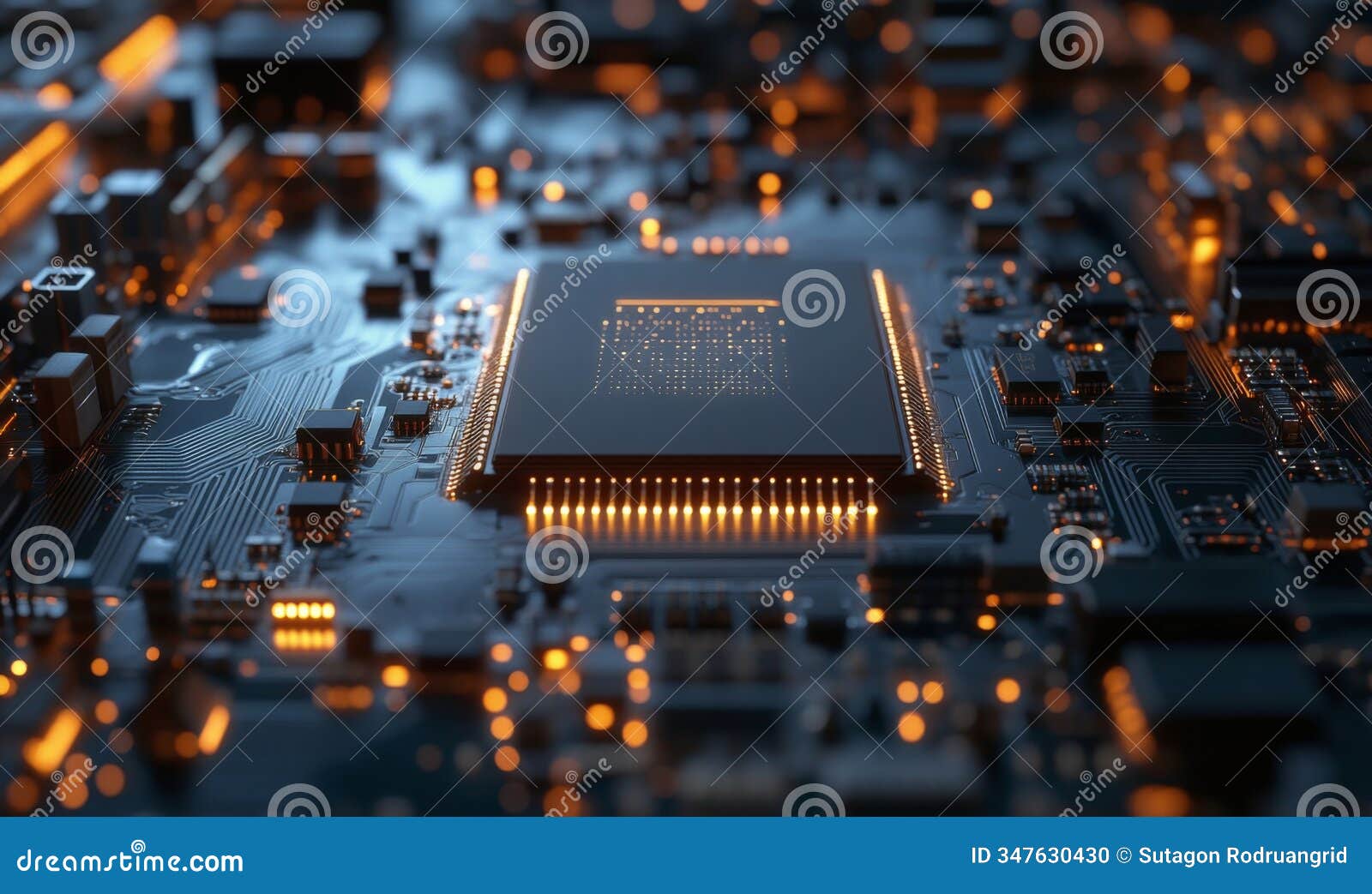 Inside View of a High-tech Microchip Manufacturing Facility, Technology ...