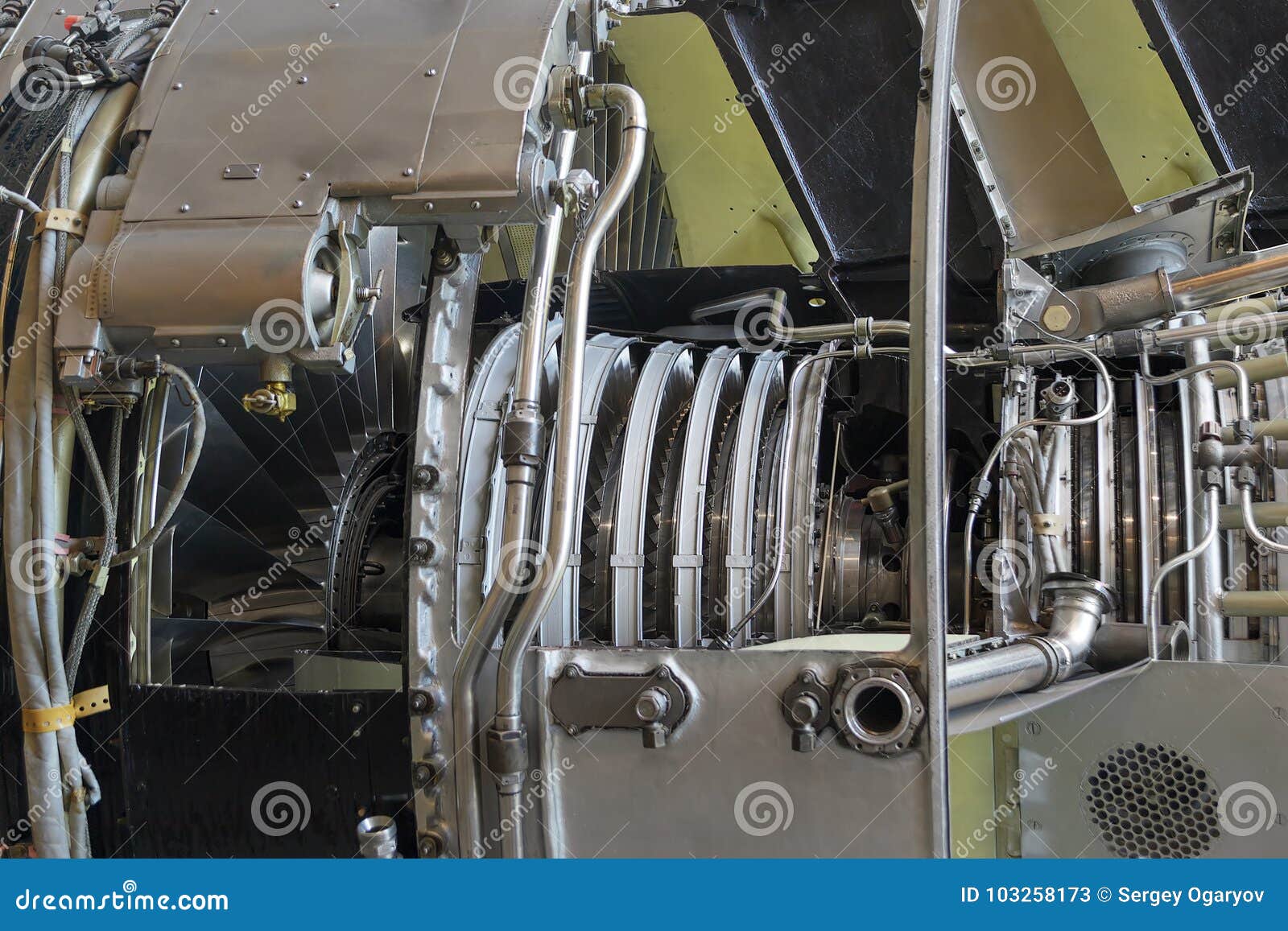 Jet engine inside stock image. Image of industry, aerospace - 103258173