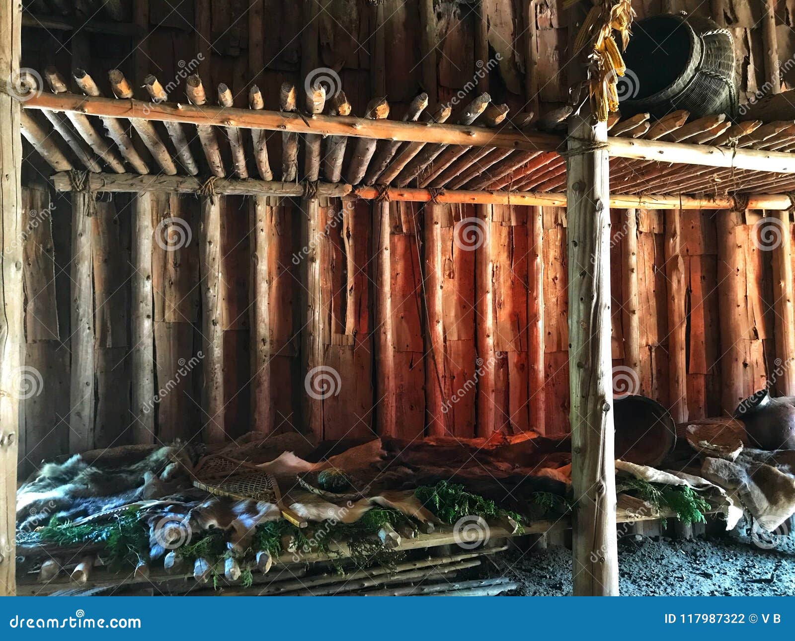 Inside of long house stock photo. Image of oldhouse - 117987322