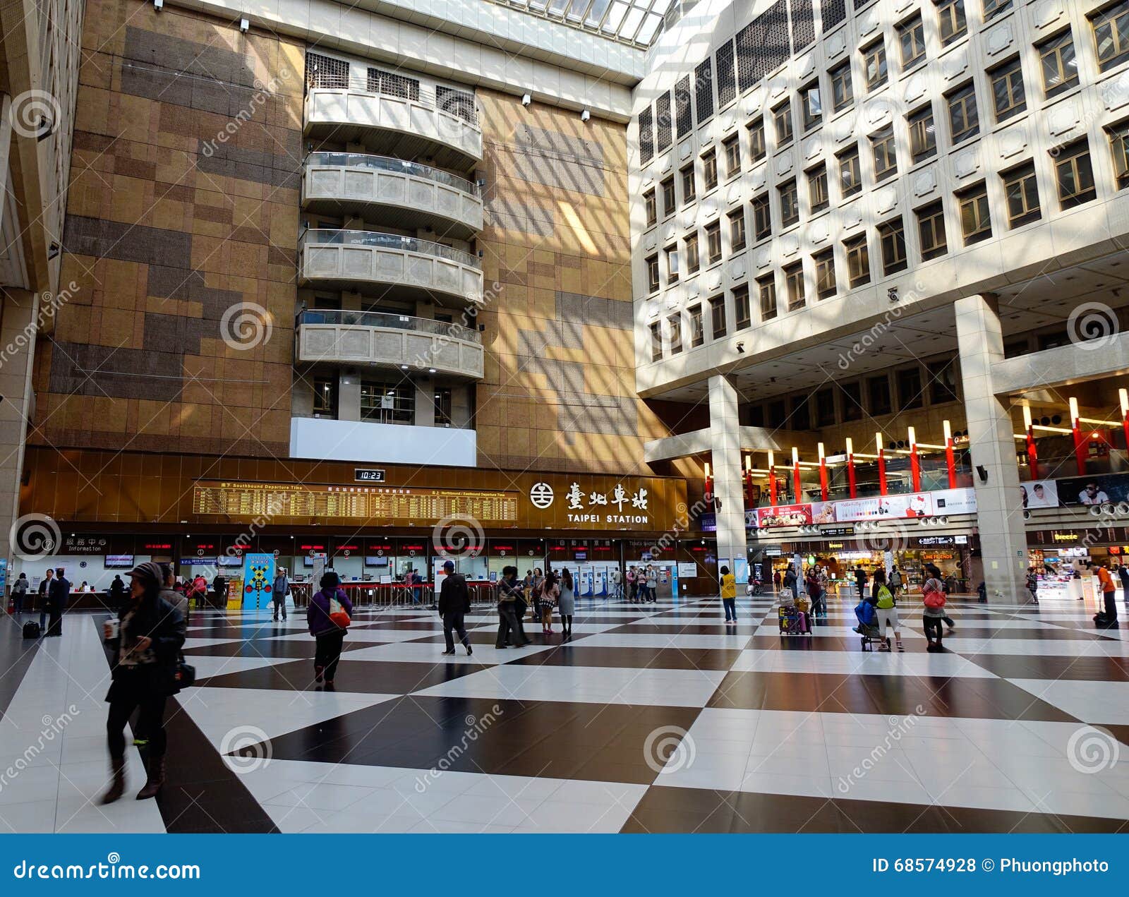 Inside View of the Main Station in Taipei, Taiwan Editorial Stock Photo ...